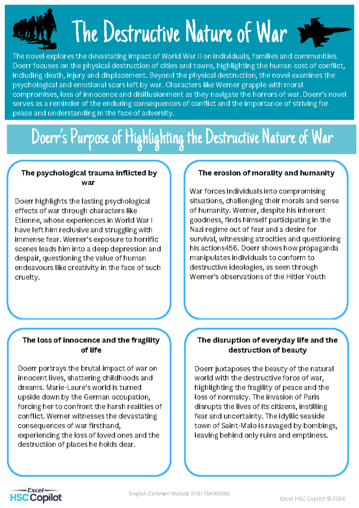 English Common Module: The Destructive Nature of War Analysis - Studocu