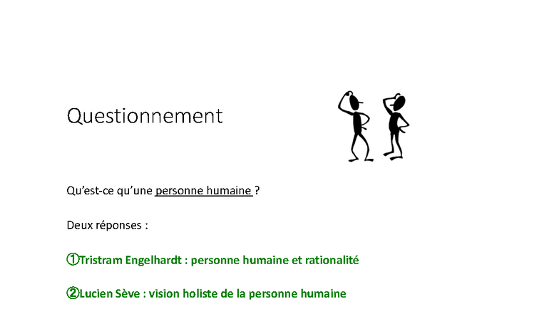 5. Étude sur la Personne Humaine et Éthique - Respect et Autonomie ...