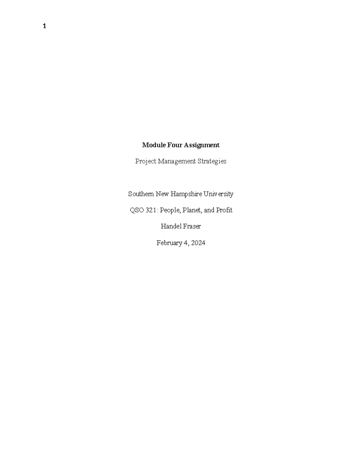 QSO321 Module 4 Assignment: Project Management Strategies in Tea ...