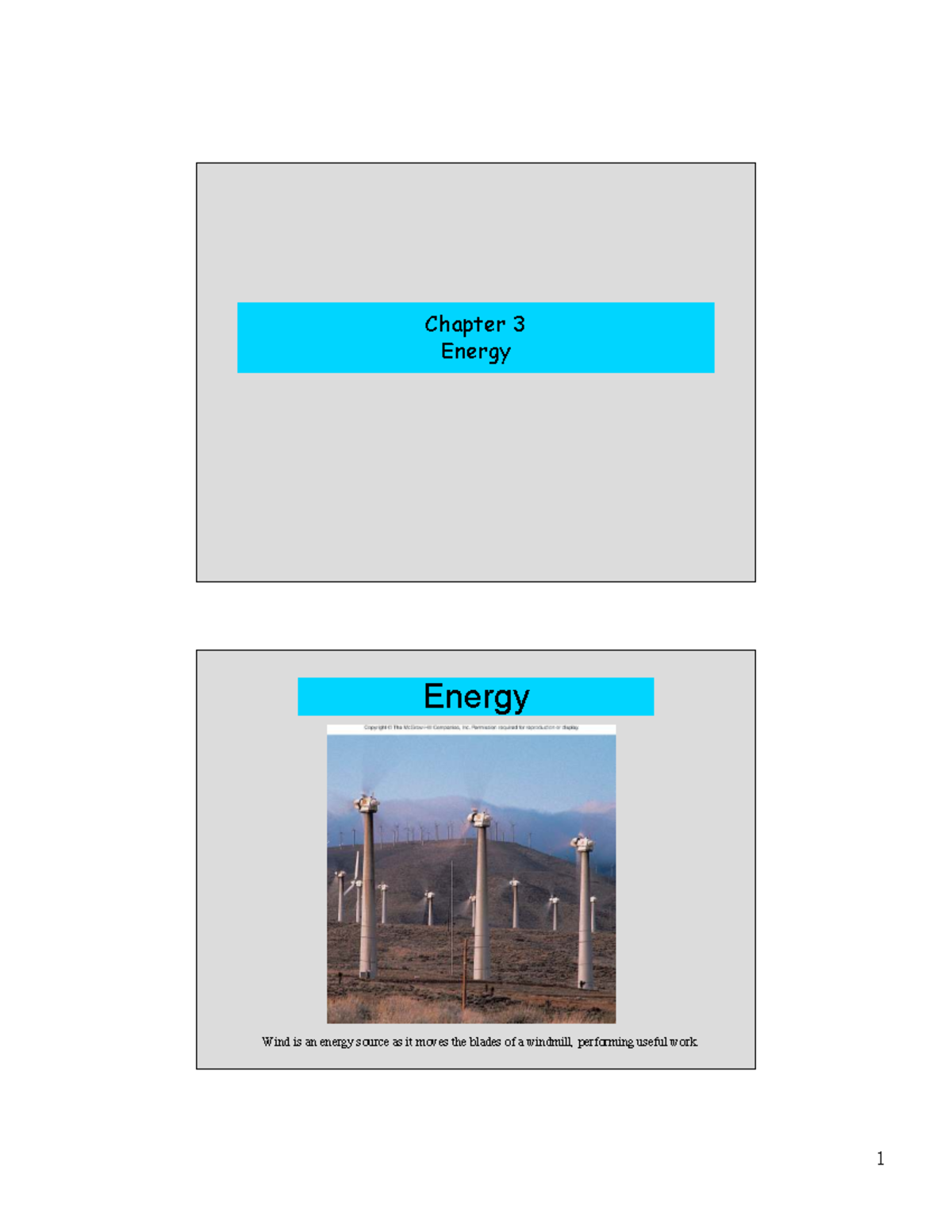 Chapter 3 Physics Lecture Notes: Energy, Work, and Power - Studocu