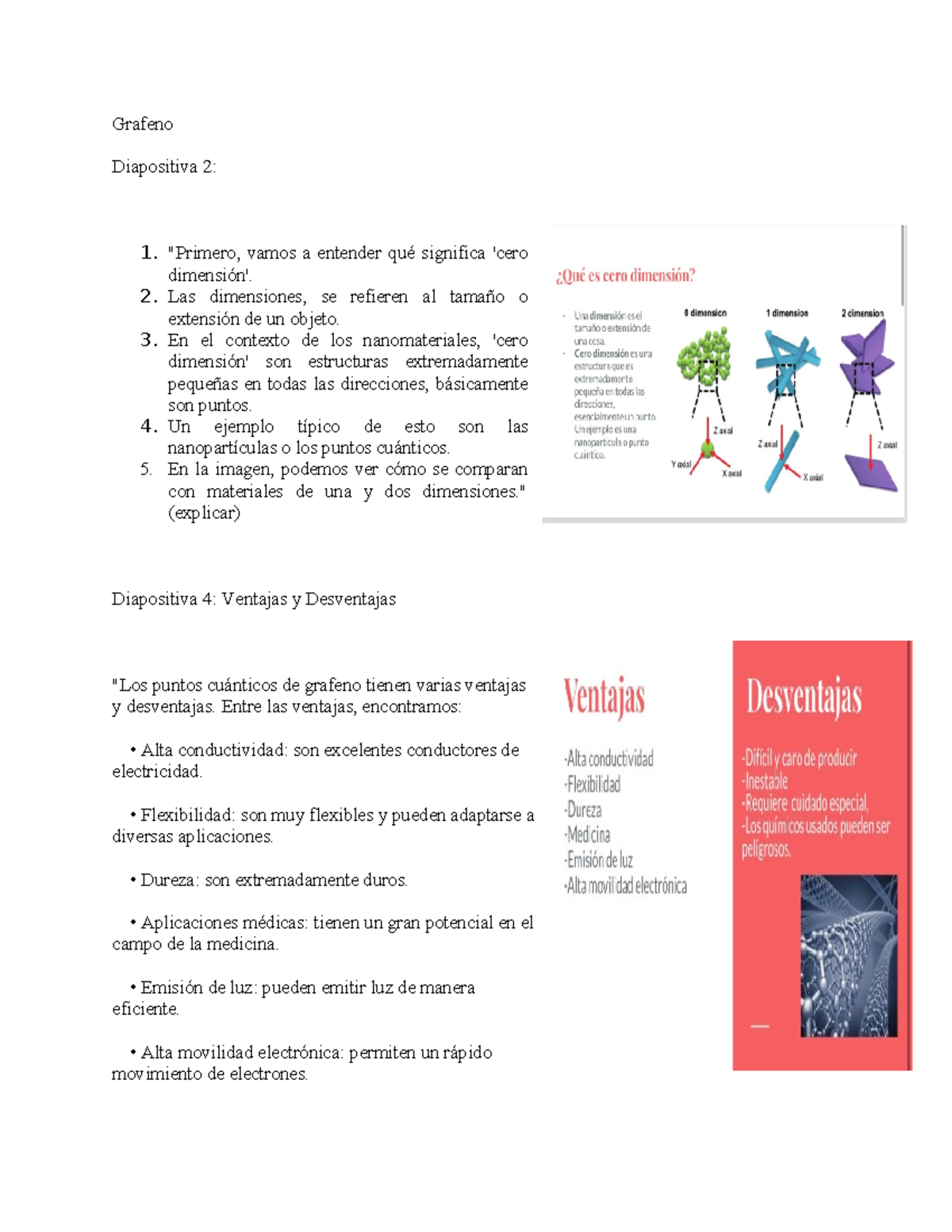 Grafeno: Ventajas, Desventajas y Aplicaciones en Nanomateriales - Studocu