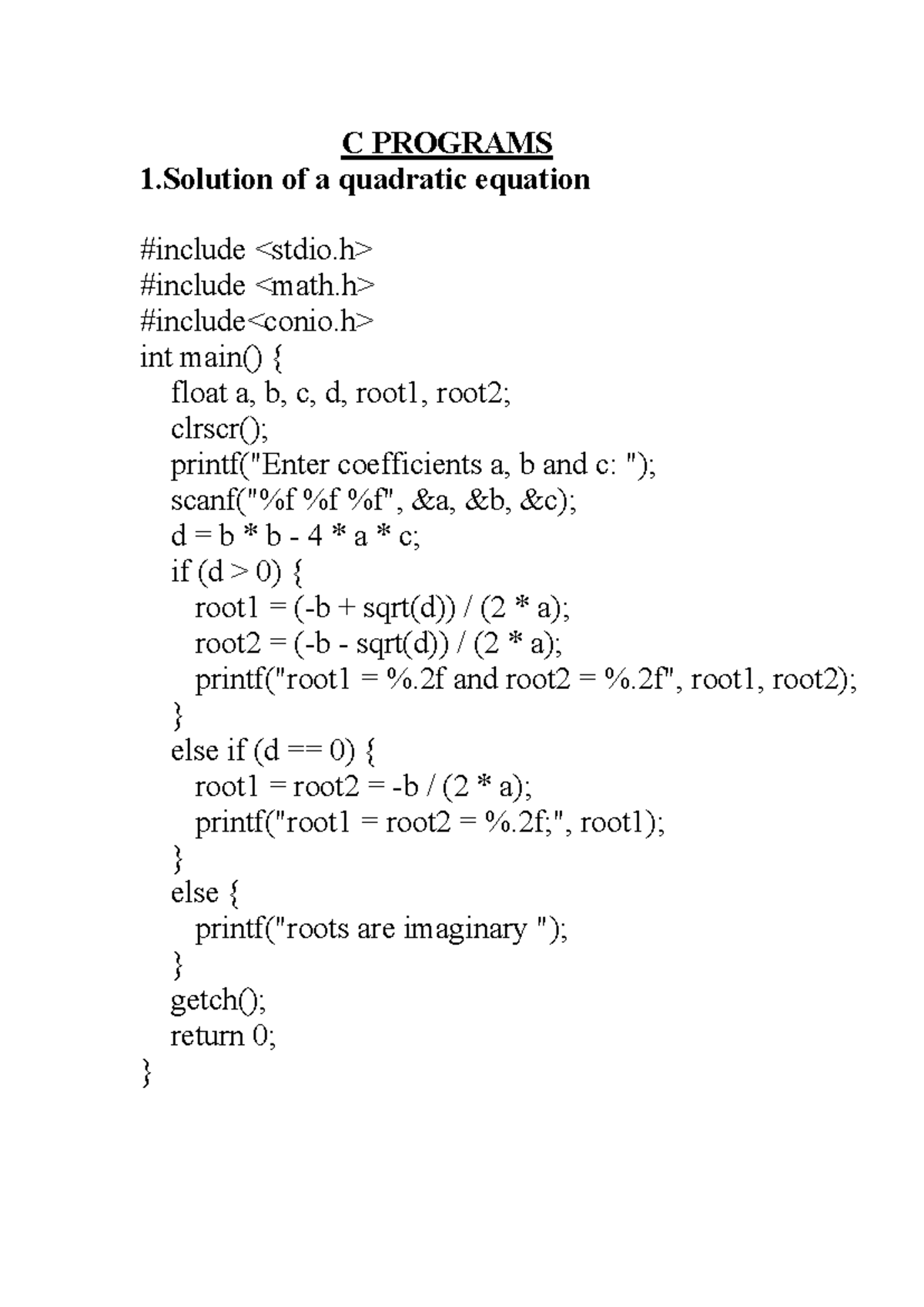 C Programming Solutions 2022-25: Essential Code Snippets & Notes - Studocu
