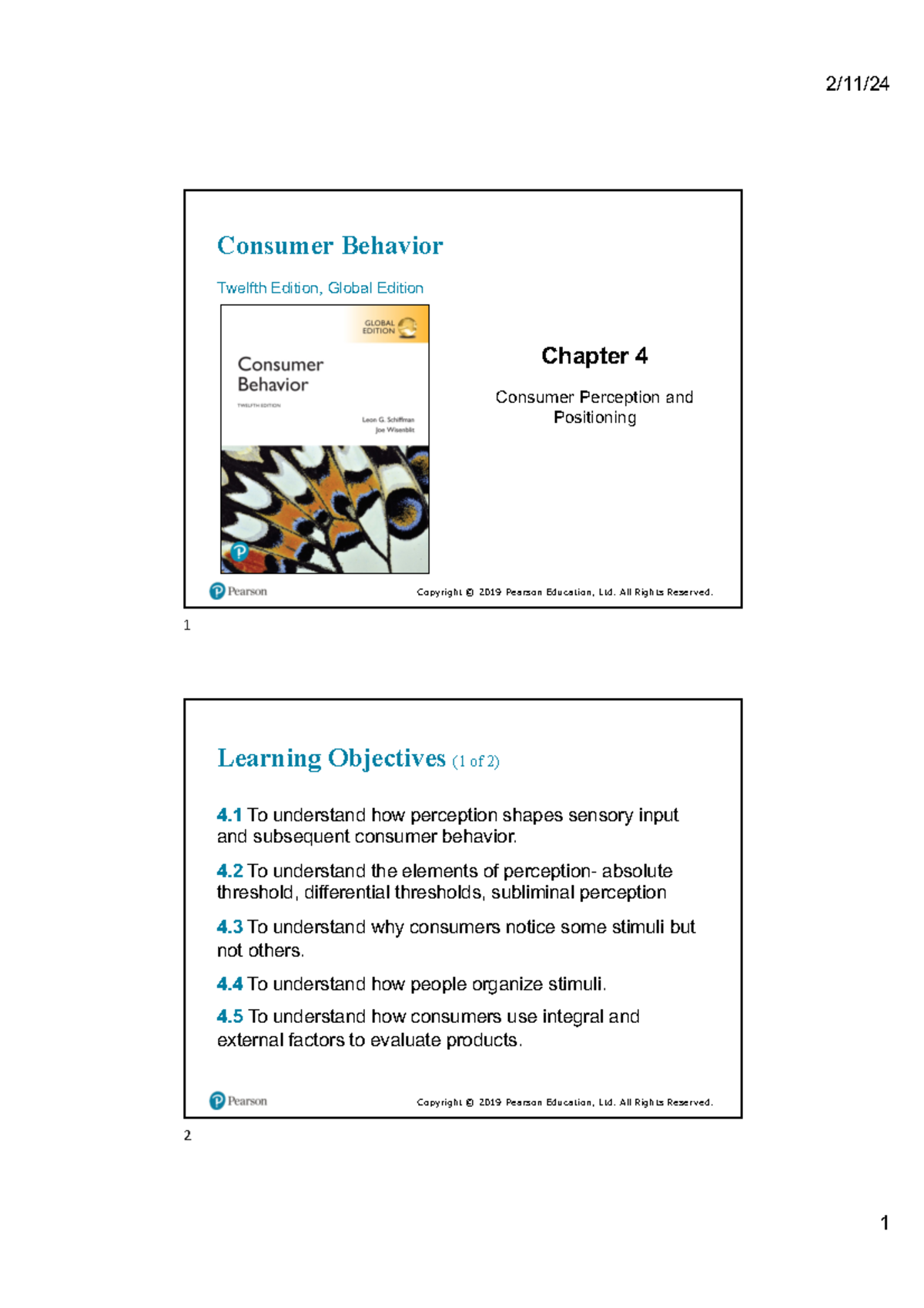Ch 4 Consumer Perception & Positioning - Test Bank Notes - Studocu