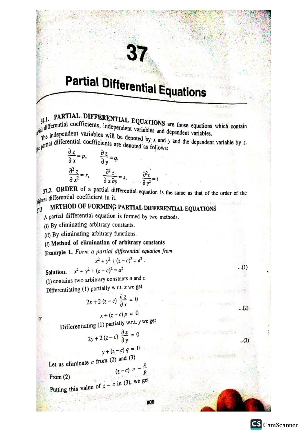 PDE 1 Notes: Understanding Partial Differential Equations - Studocu