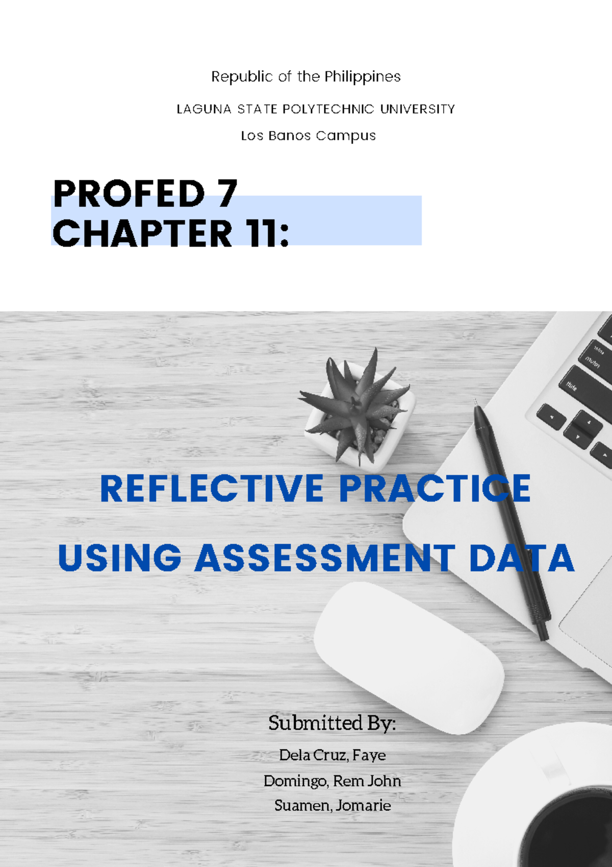 Profed-7 Reflective Practice & Assessment Data - Chapter 11 - Studocu