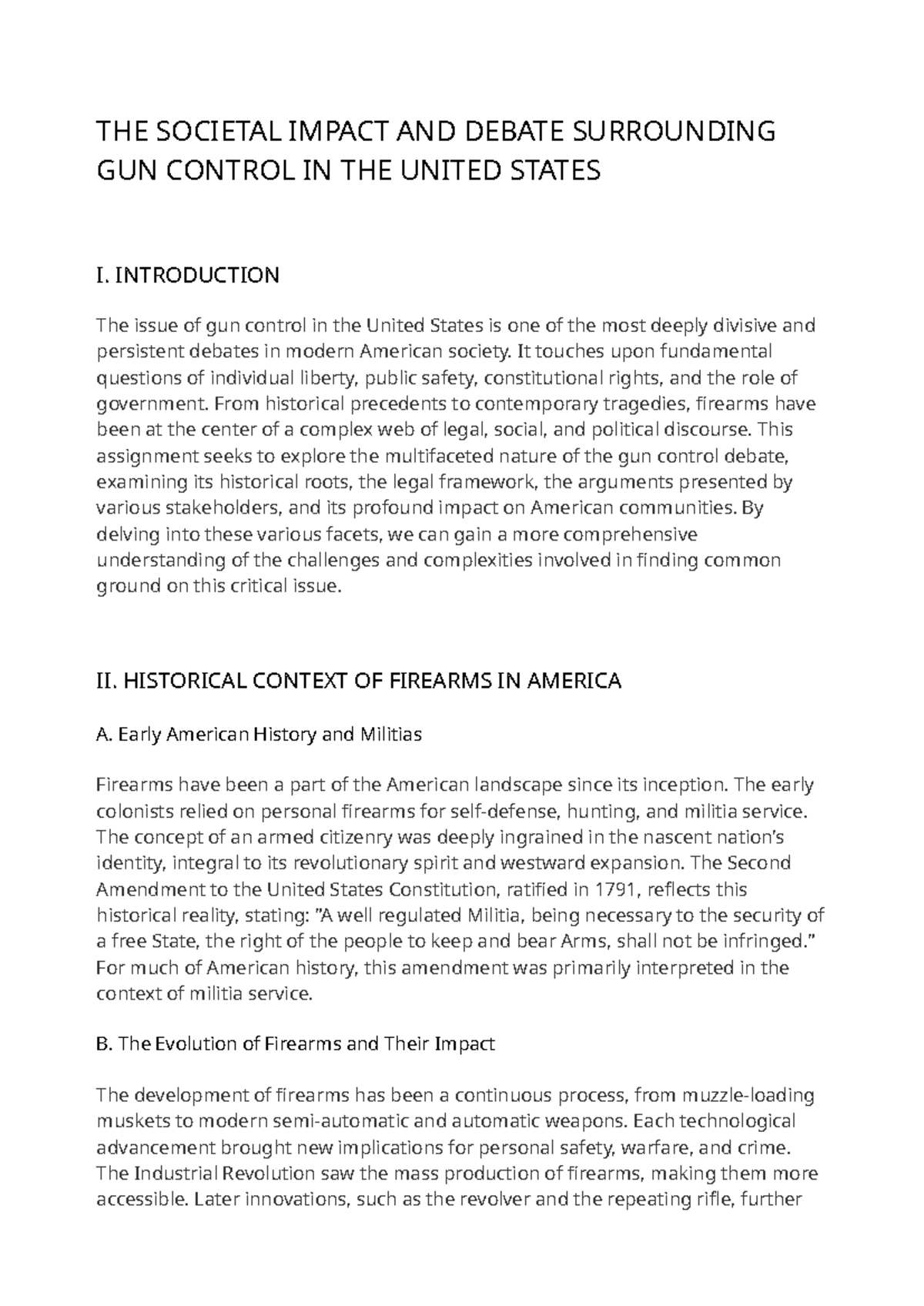 Gun Control Debate in the U.S.: Historical Context & Societal Impact ...