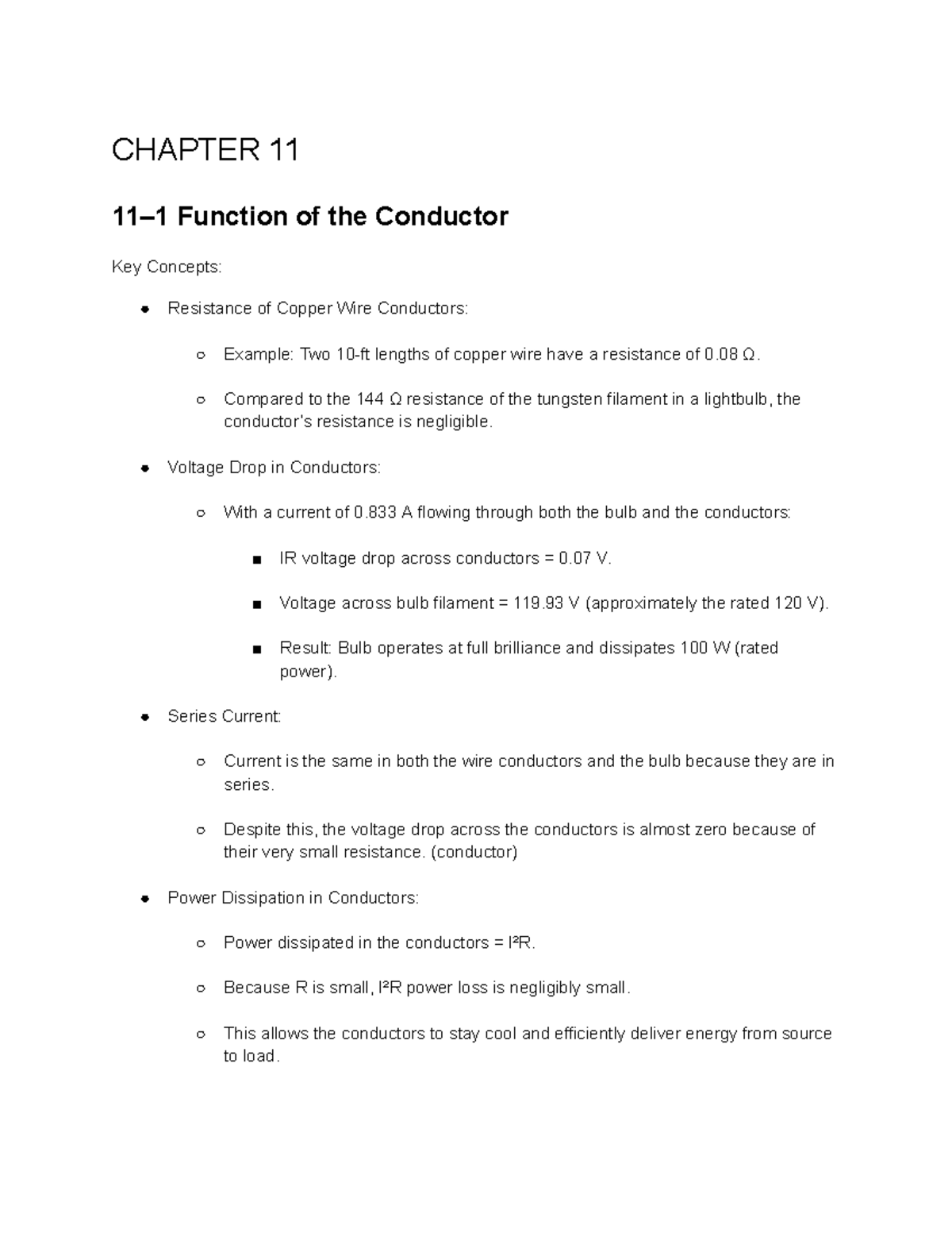 CHAPTER 11 - Function of the Conductor: Key Concepts in Basic Electronics - Studocu