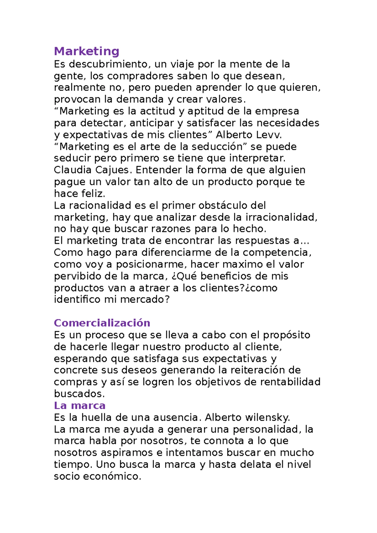 Simulacro de Parcial DEGES: Introducción al Marketing - Ejercitación ...
