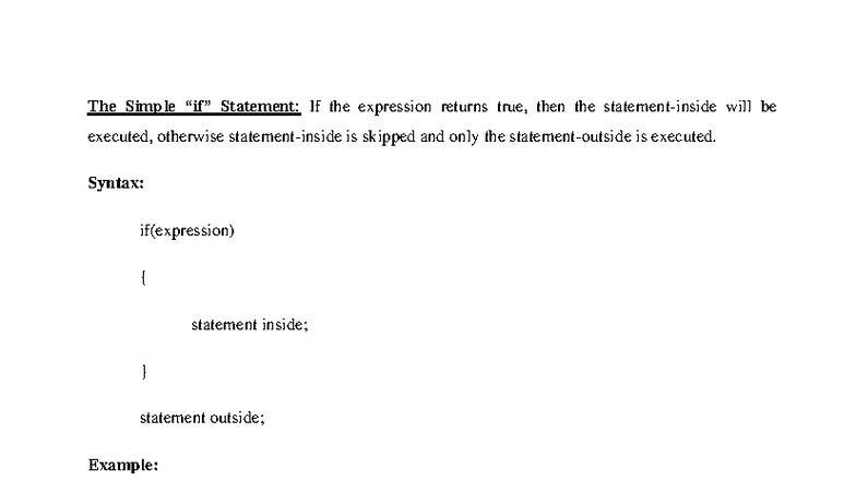 PPS Unit-3A: Control Statements in C Programming - Studocu