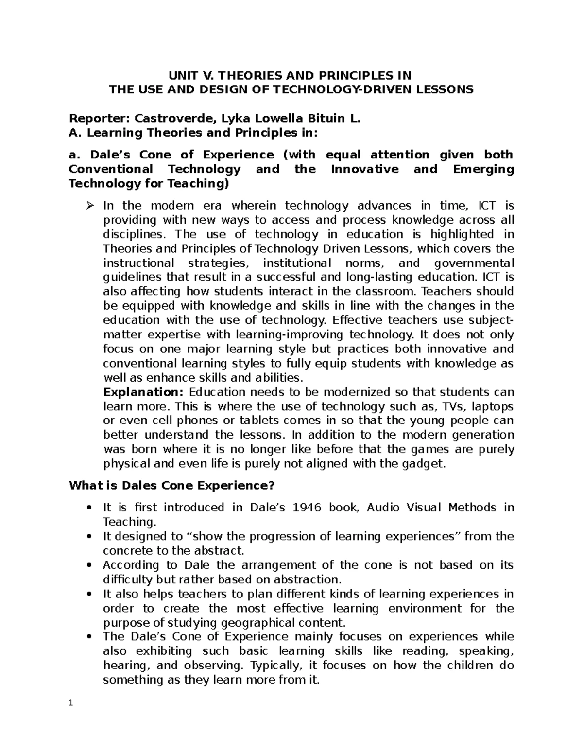 Chapter 1 Assessment of Learning 2 - Chapter 1: ASSESSMENT AS AN ...