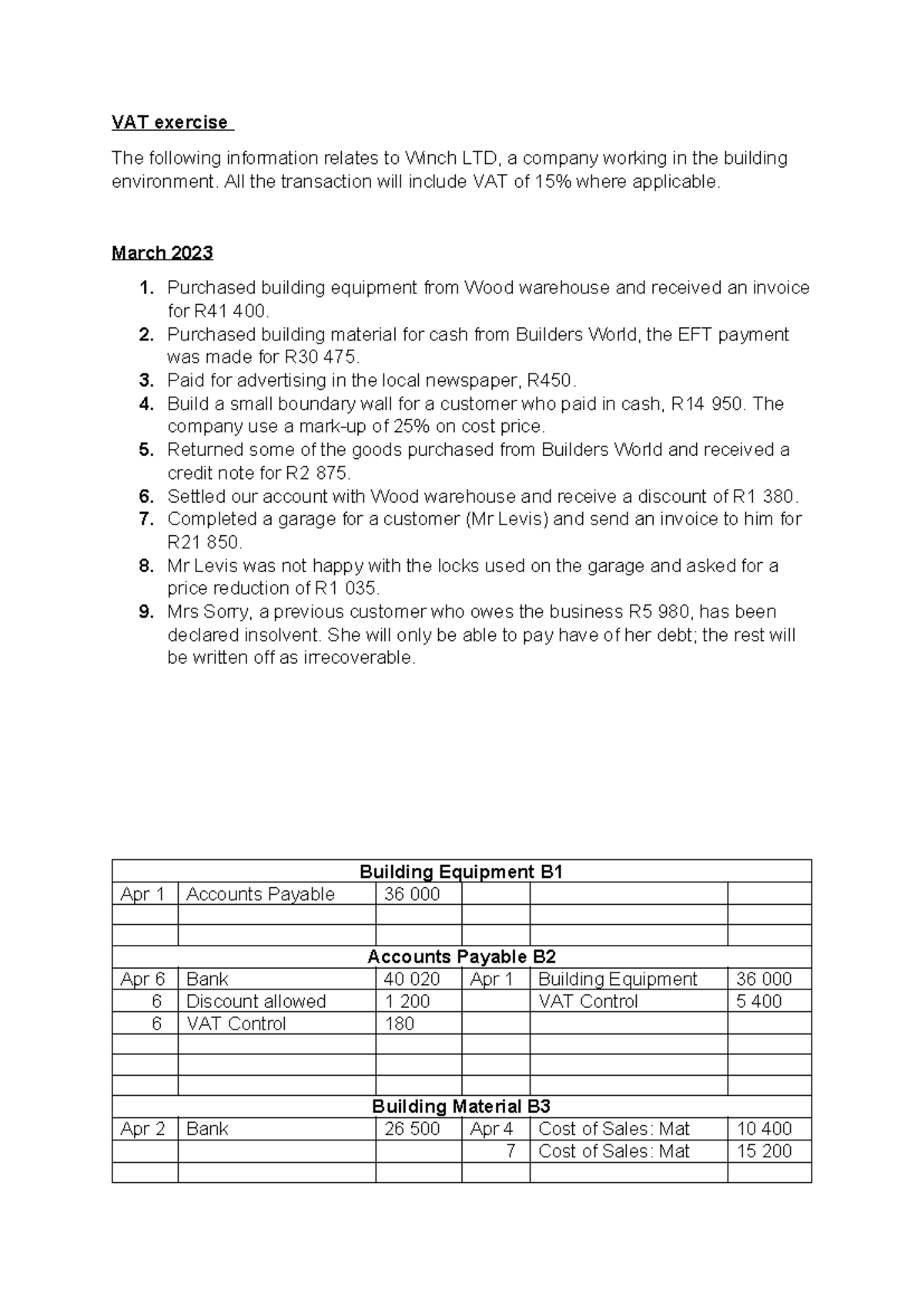Extra VAT exercise - how VAT is found and how different items affect ...
