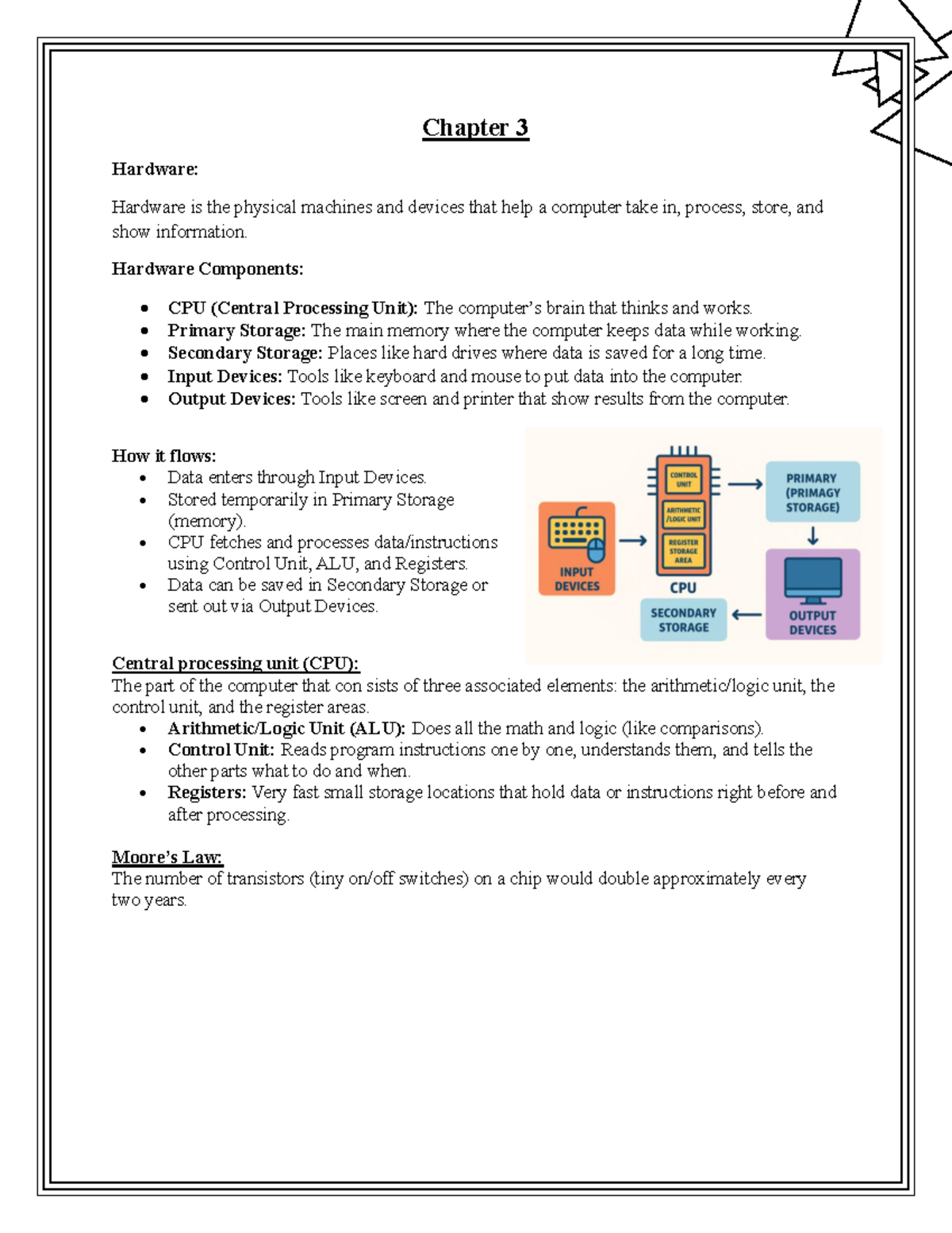 Chapter 3: Hardware Components in Information Systems (IS 101) - Studocu