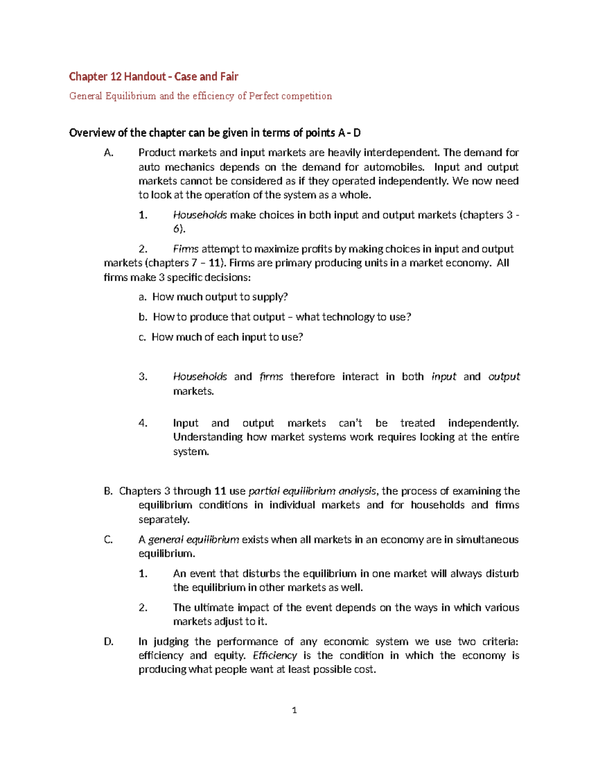 Chapter 12 CF - extra help - Chapter 12 Handout - Case and Fair General ...