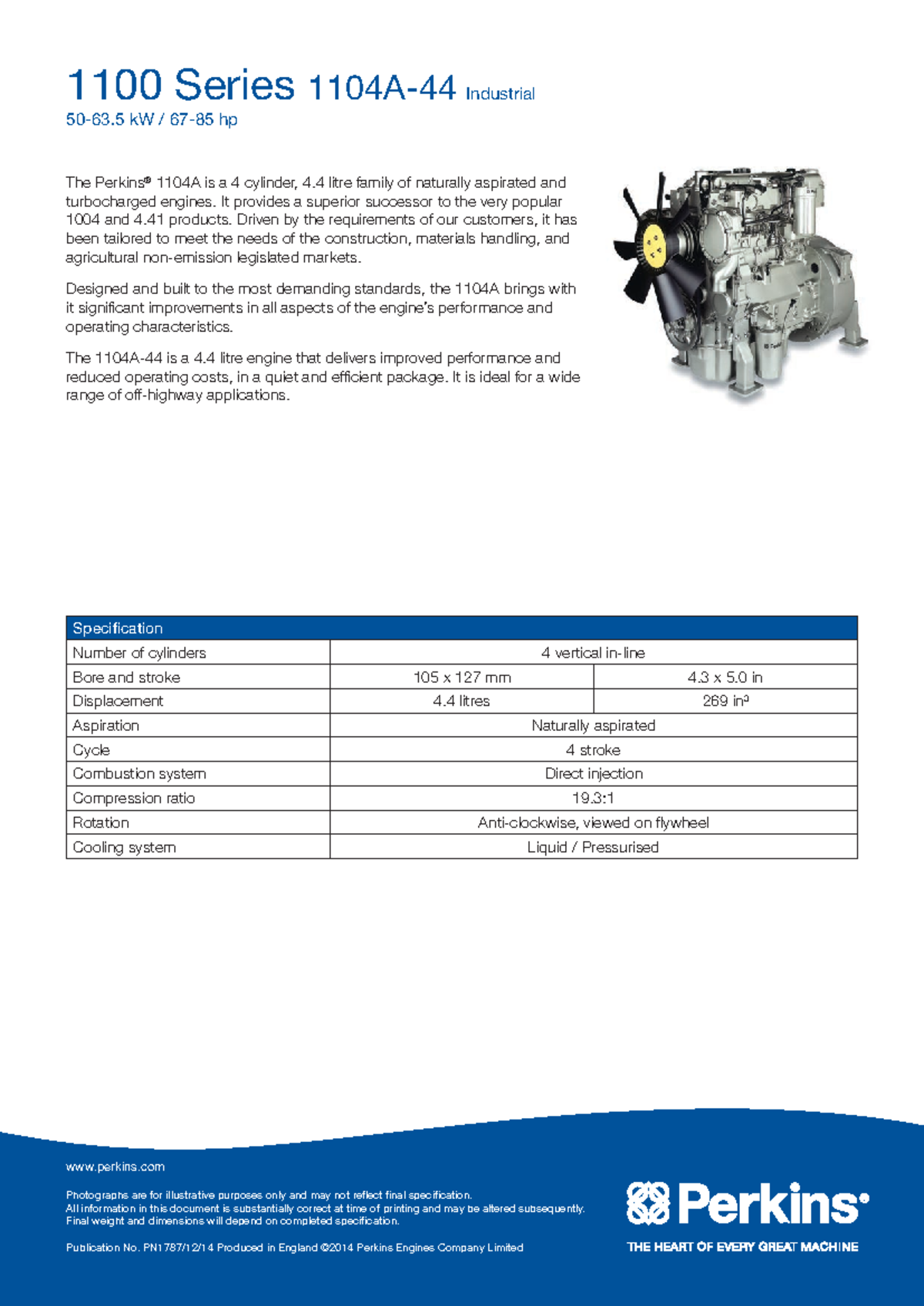 1104A-44 (IOPU) - Overview and Specifications of the Engine - Studocu