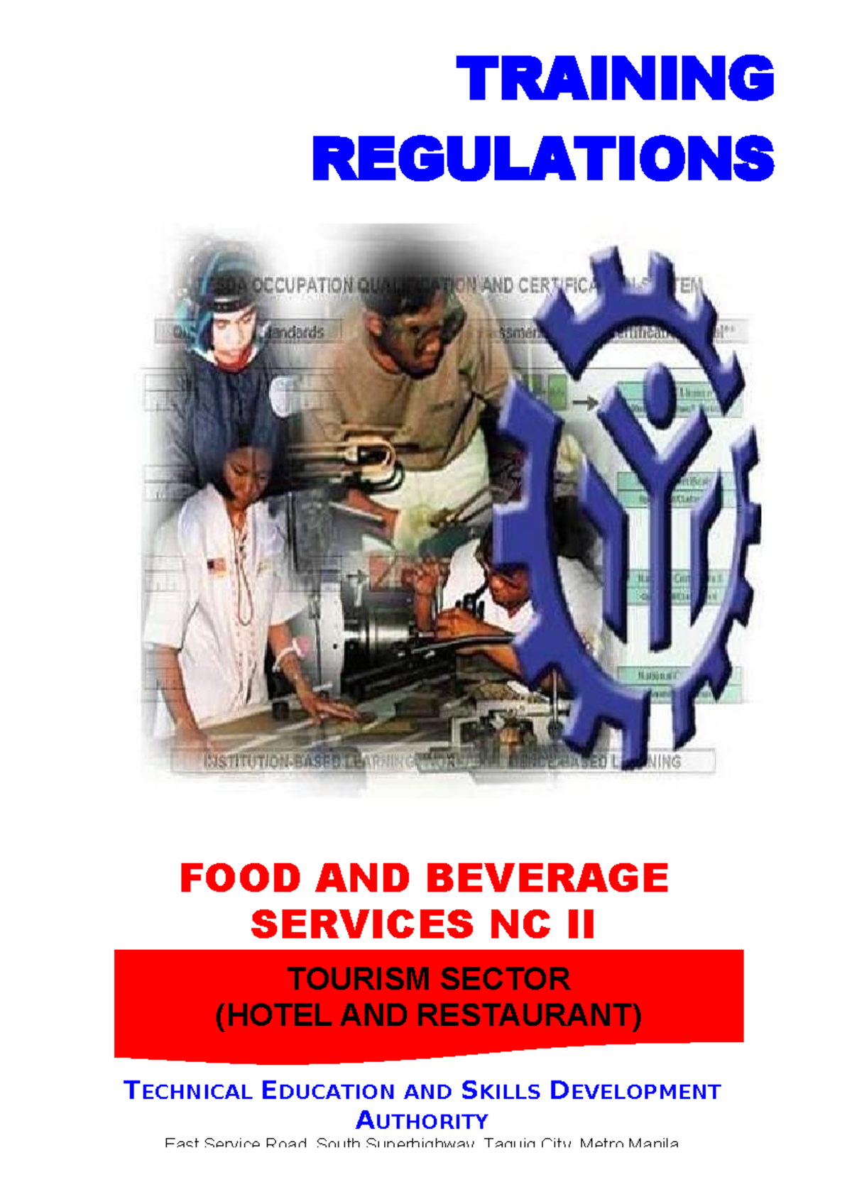 TR - Food and Beverage Services NC II: Training Regulations Overview ...
