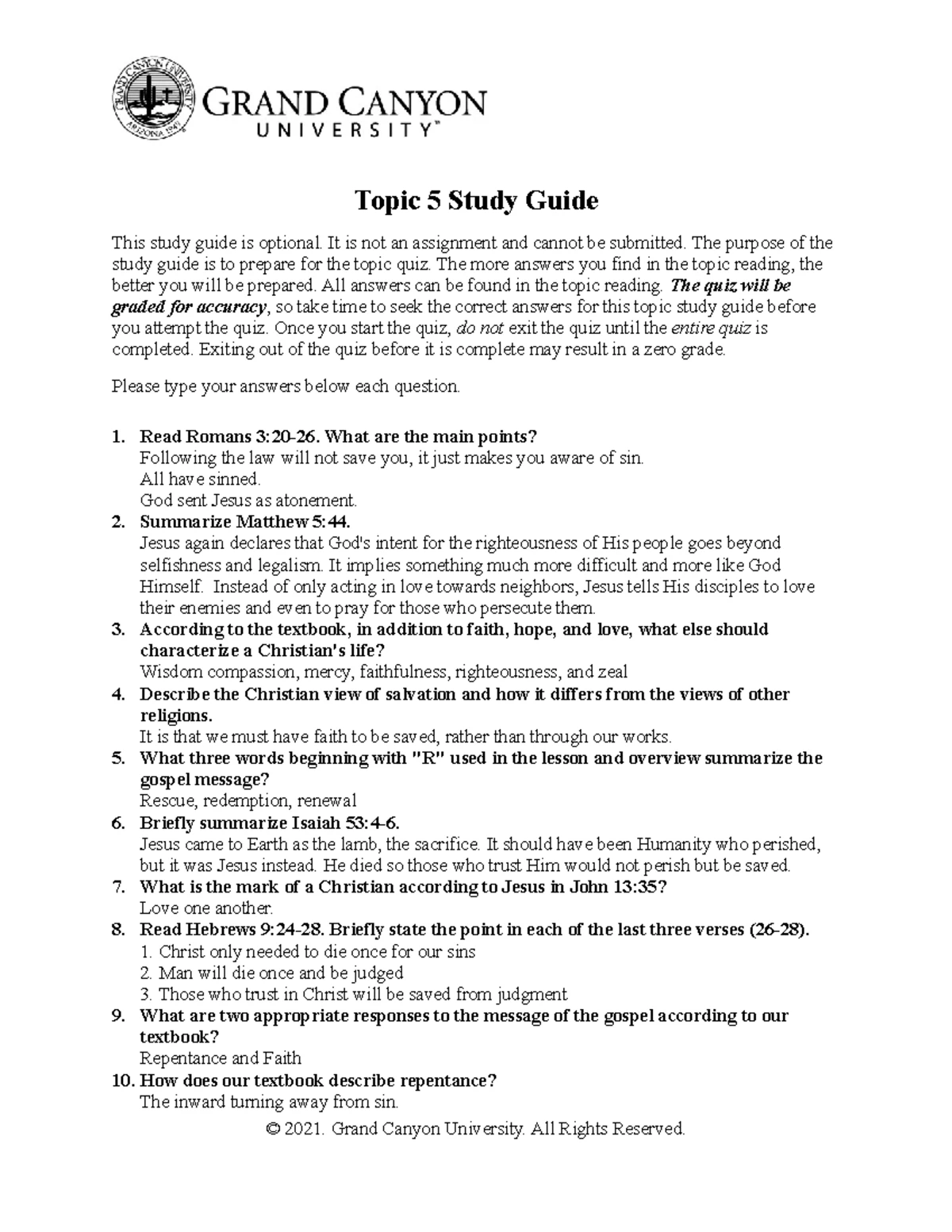 CWV-101 Topic 3 Quiz Answers and Explanations - Studocu