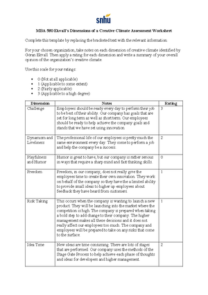 Milestone two 580 - notes - Milestone Two Blake A. Davis MBA 580 9/8 ...