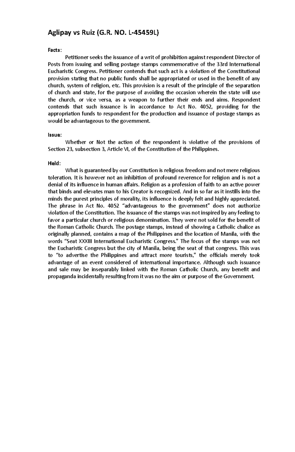 Replevin Legal Form - Civil Case No. 026969 in Muntinlupa City - Studocu