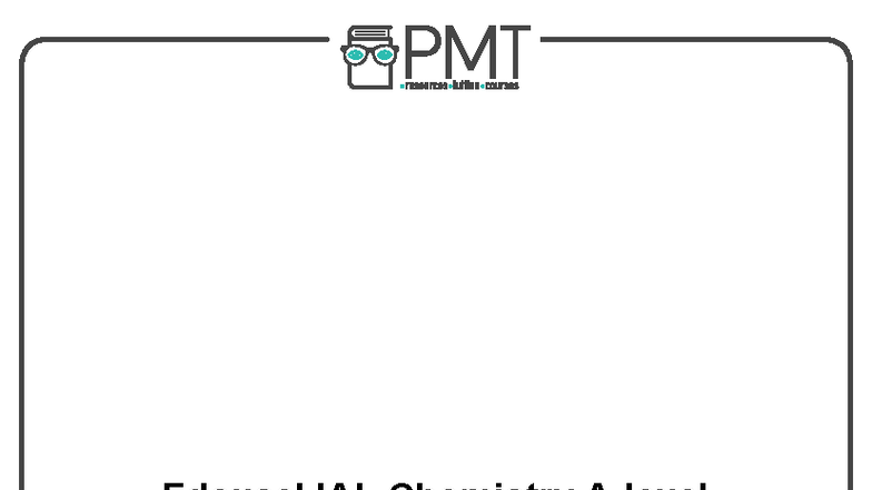 Edexcel IAL Chemistry Unit 1: Definitions and Concepts Overview - Studocu