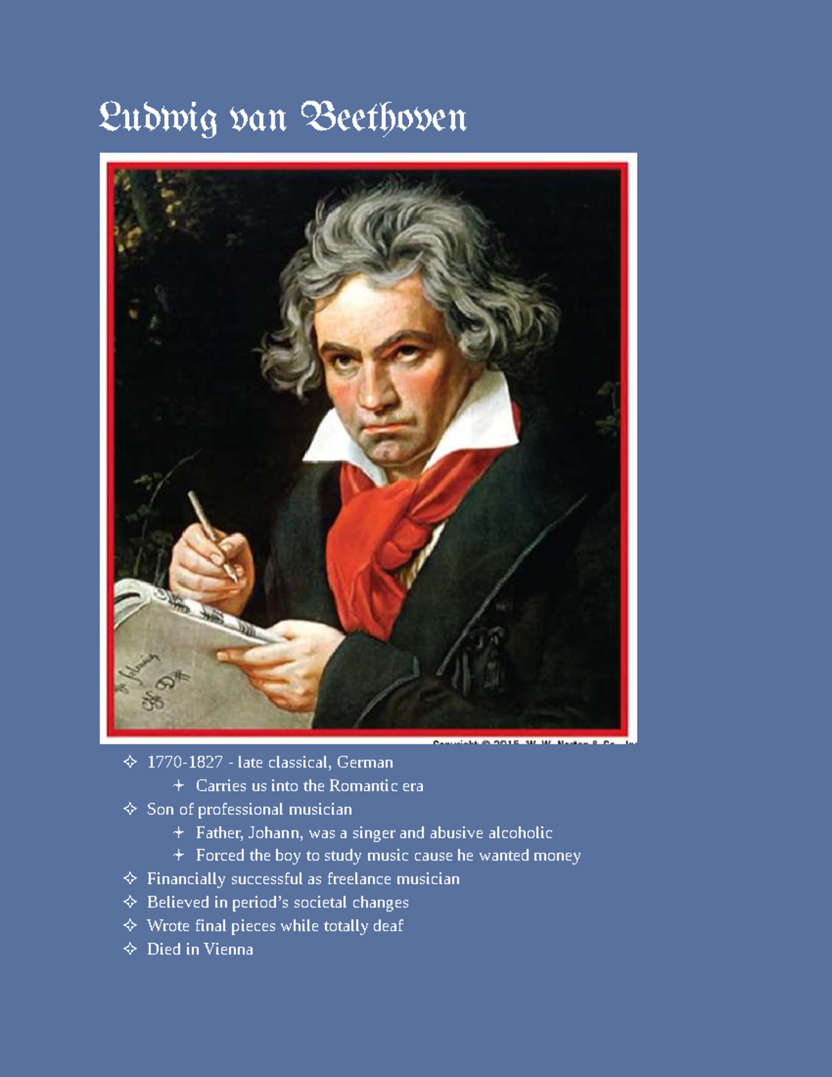 Beethoven: A Study of His Life and Works - Studocu