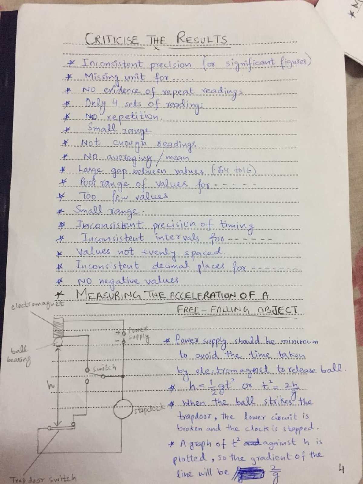 Critique of Results and Apparatus for Physics Experiment WPH13 - Studocu