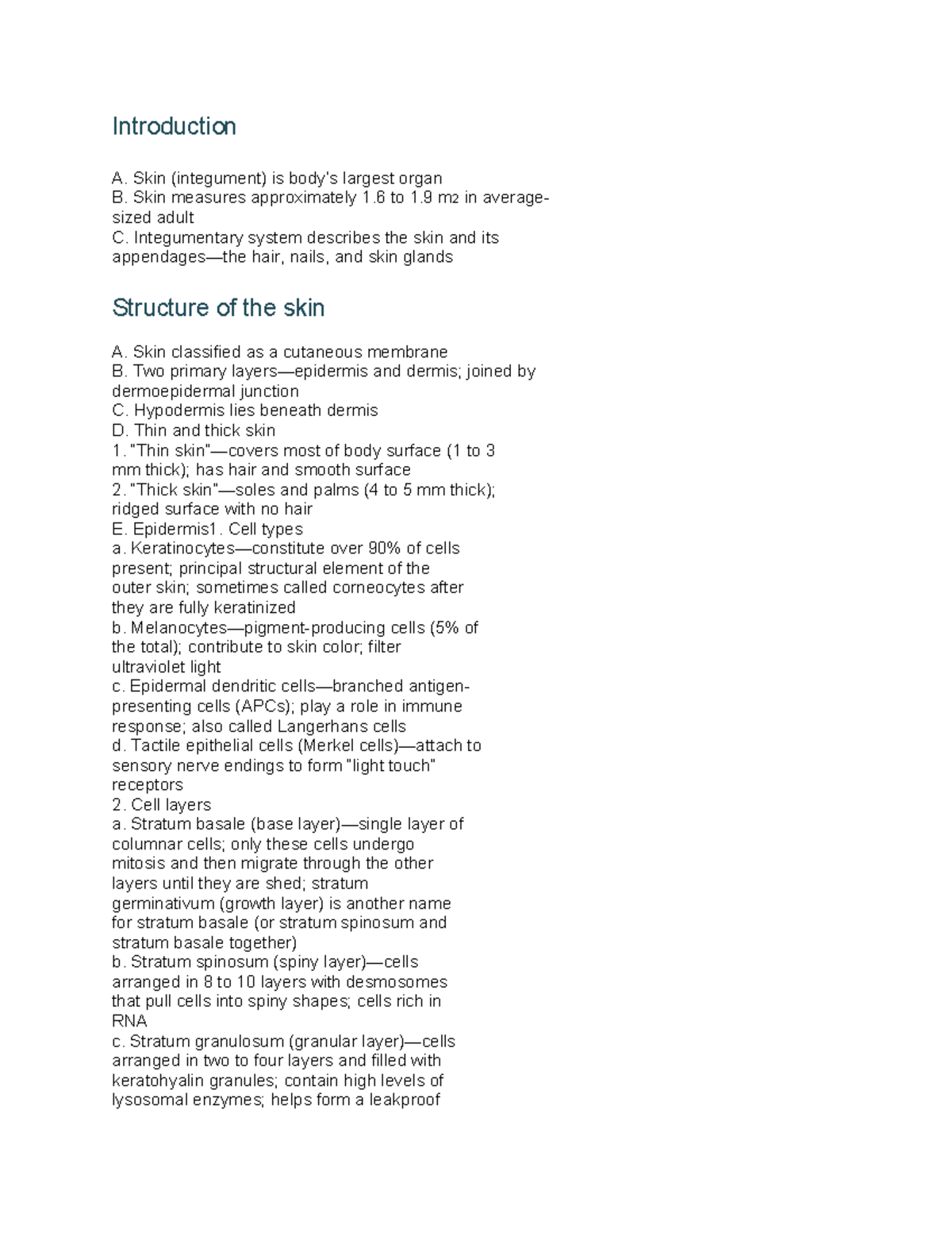 Integumentary System Overview: Skin Structure & Functions (BIO101 ...