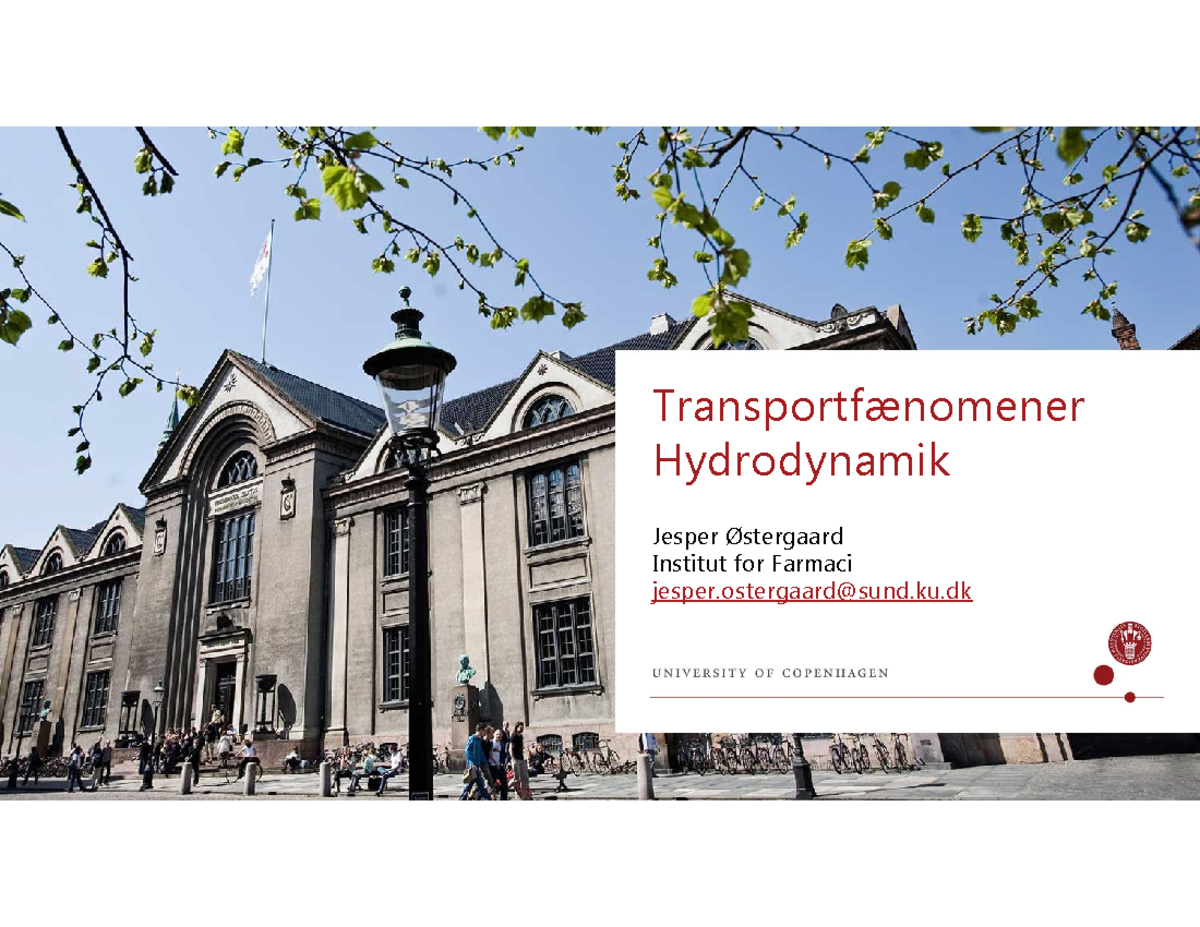 F9 Transport Hydrodynamik: Laminar & Turbulent Flow Insights - Studocu