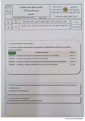 EFM Site Web Statique V1 - Année de Formation : 2022 - 2023 Examen de fin de module Régional ...