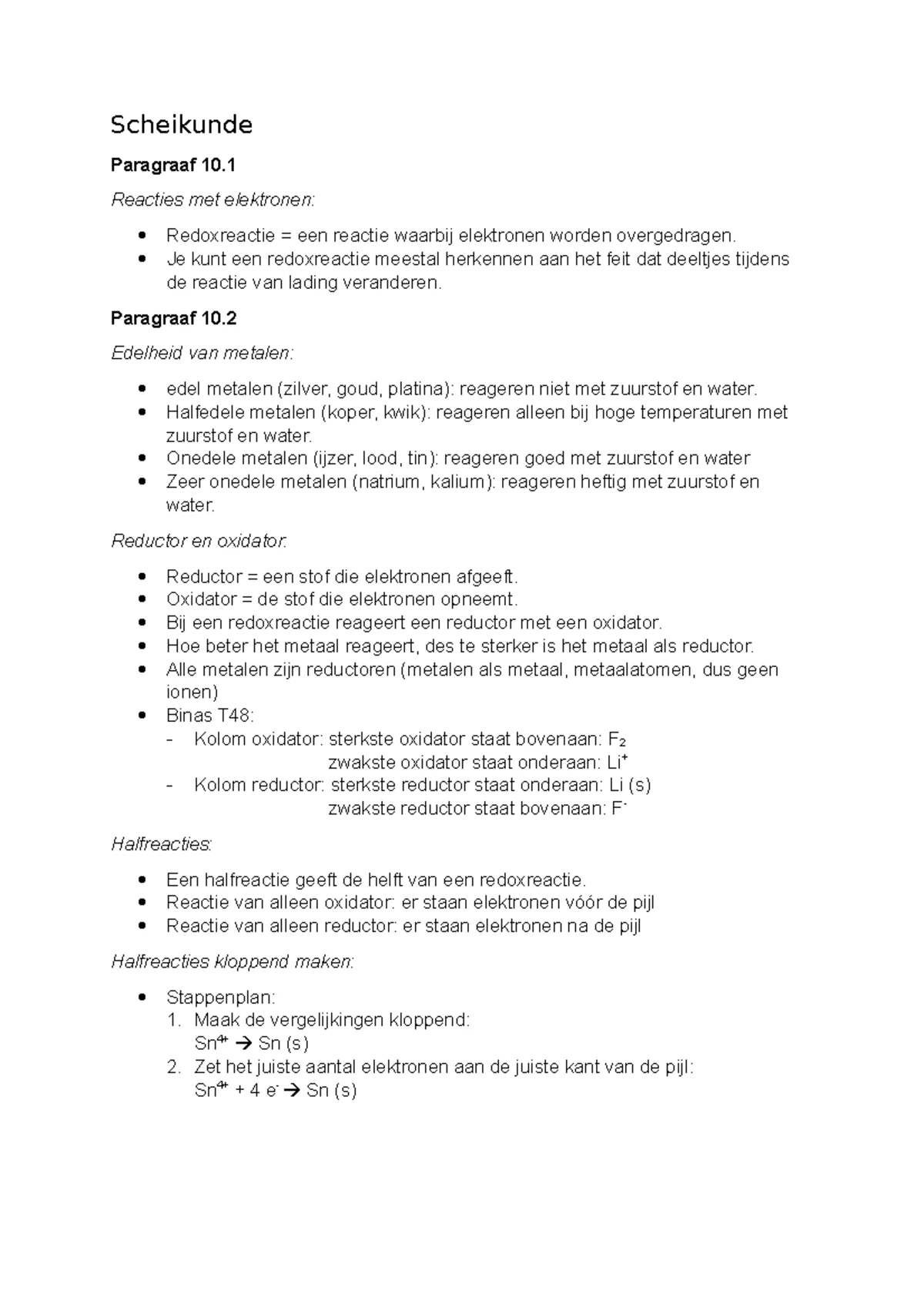 Kemia - alle combinatie vragen van H4 - Scheikunde - Studeersnel