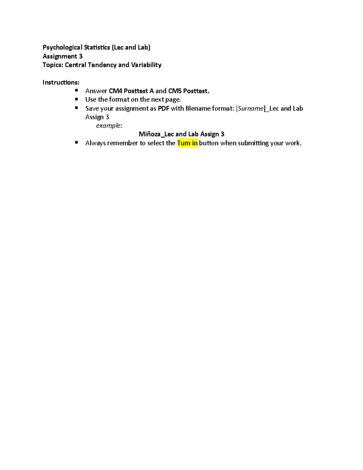 Psychological-statistics - ####### Psychological Statistics (Lec and ...