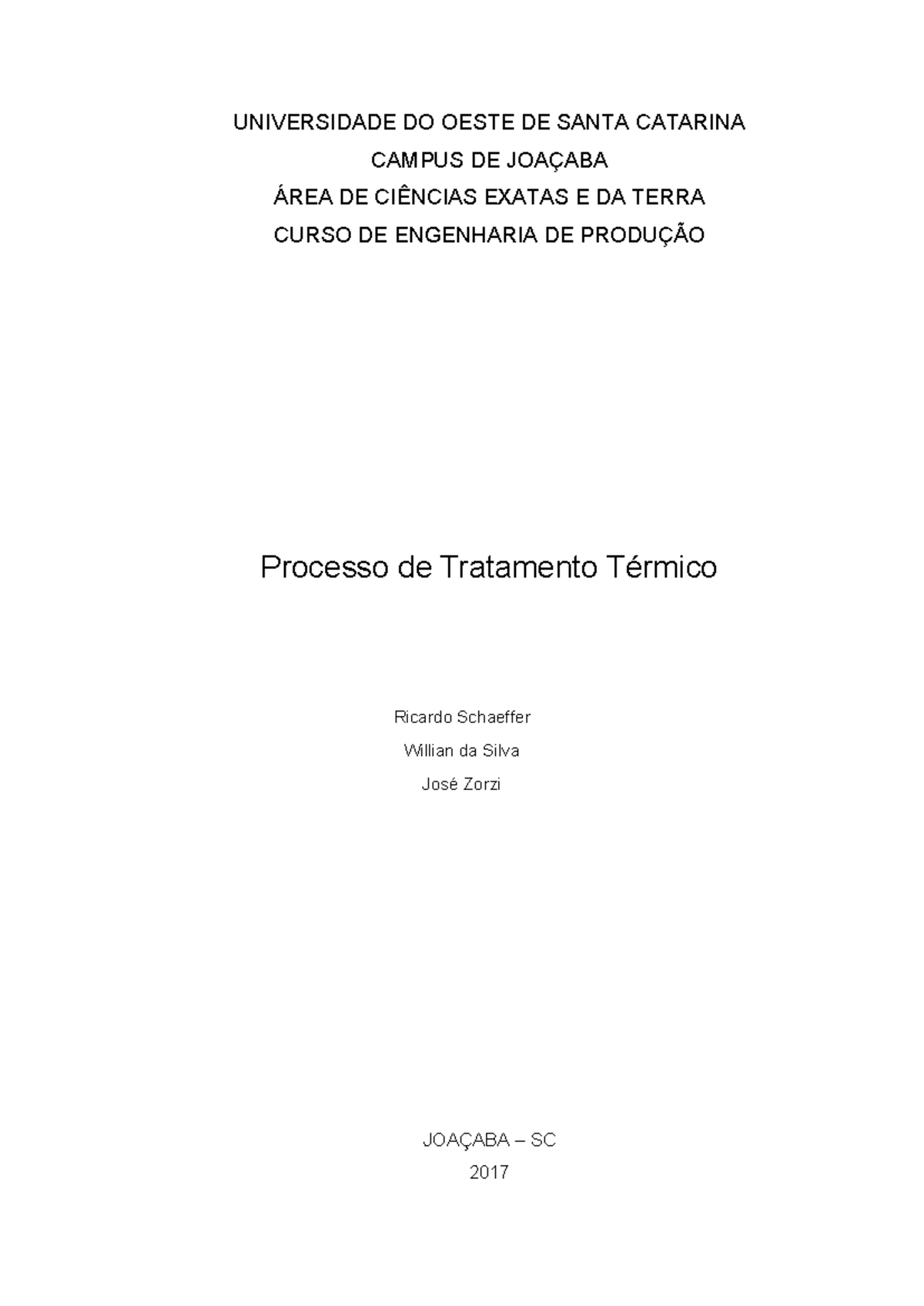 Tratamento Térmico de Aços: Processo e Aplicações - ENG 2017 - Studocu