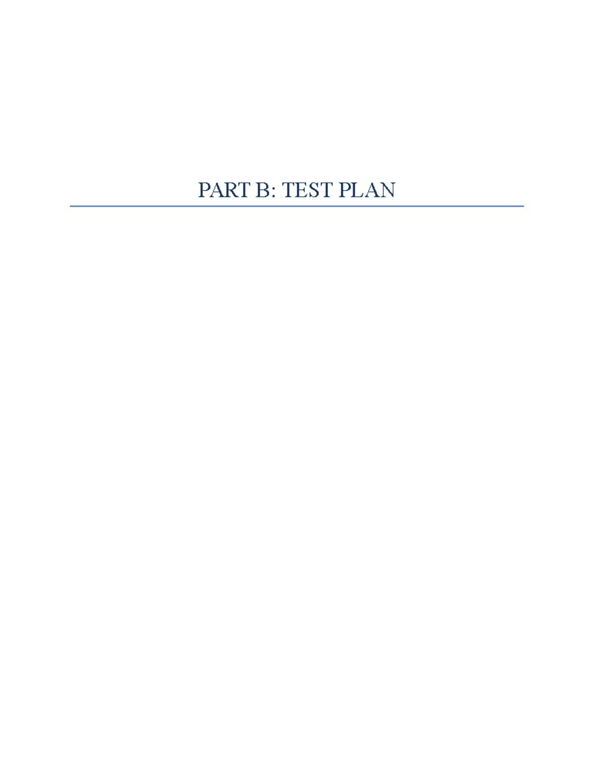 Part B - Creating reverse TCP - PART B: TEST PLAN Table of Contents ...