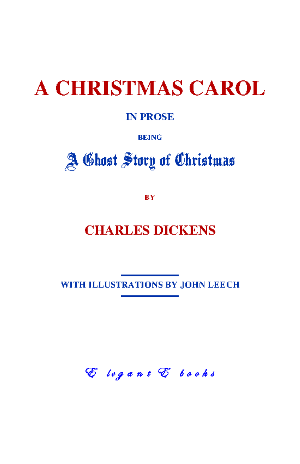 A Christmas Carol - Chapter Summaries and Illustrations - Studocu
