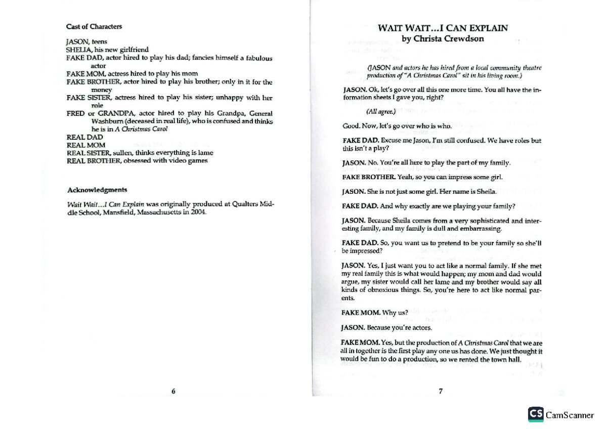 Wait Wait I Can Explain: Cast of Characters Overview - Studocu