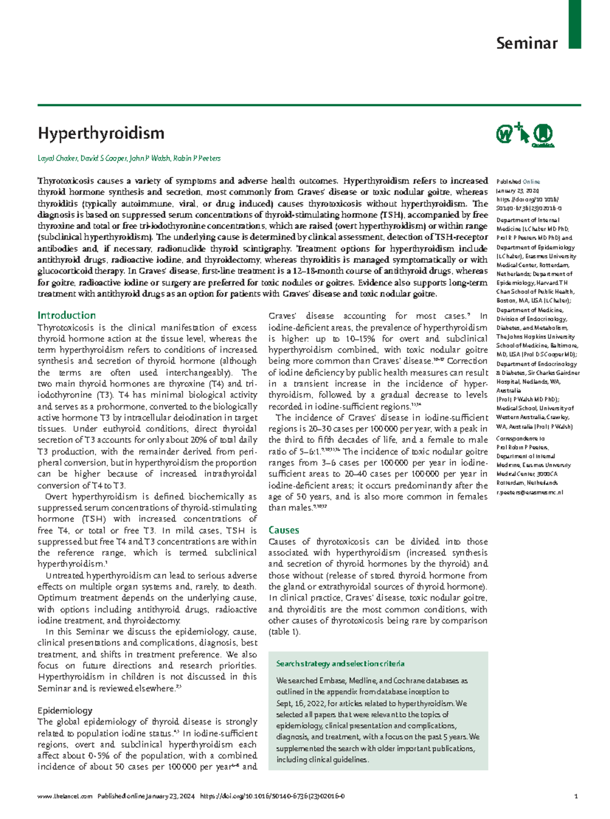 Seminar on Hyperthyroidism: Causes, Diagnosis, and Treatment (2024 ...