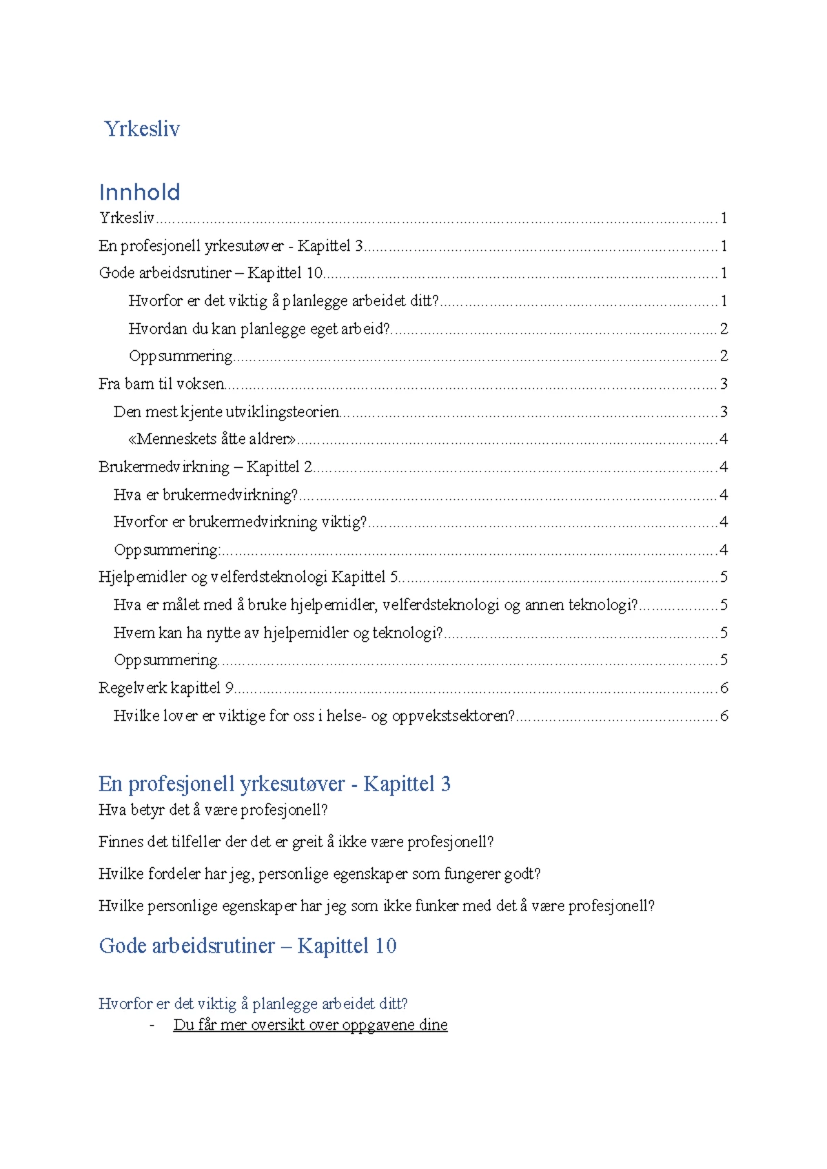 Kommunikasjon Notater - Kapittel 1-4 (Kommunikasjon - Helse og Oppvekst) - Studocu