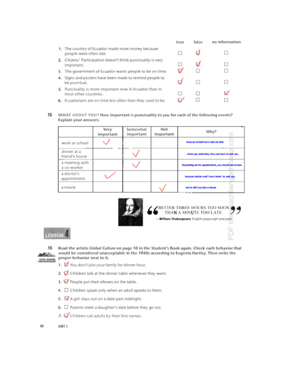 English Lesson 3 and 4 Study Notes - Studocu