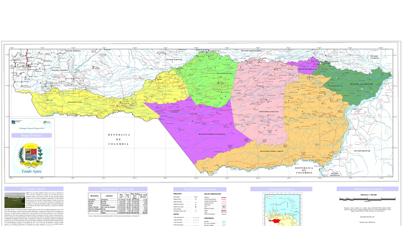 MAPA Político de Apure - MWM - Studocu
