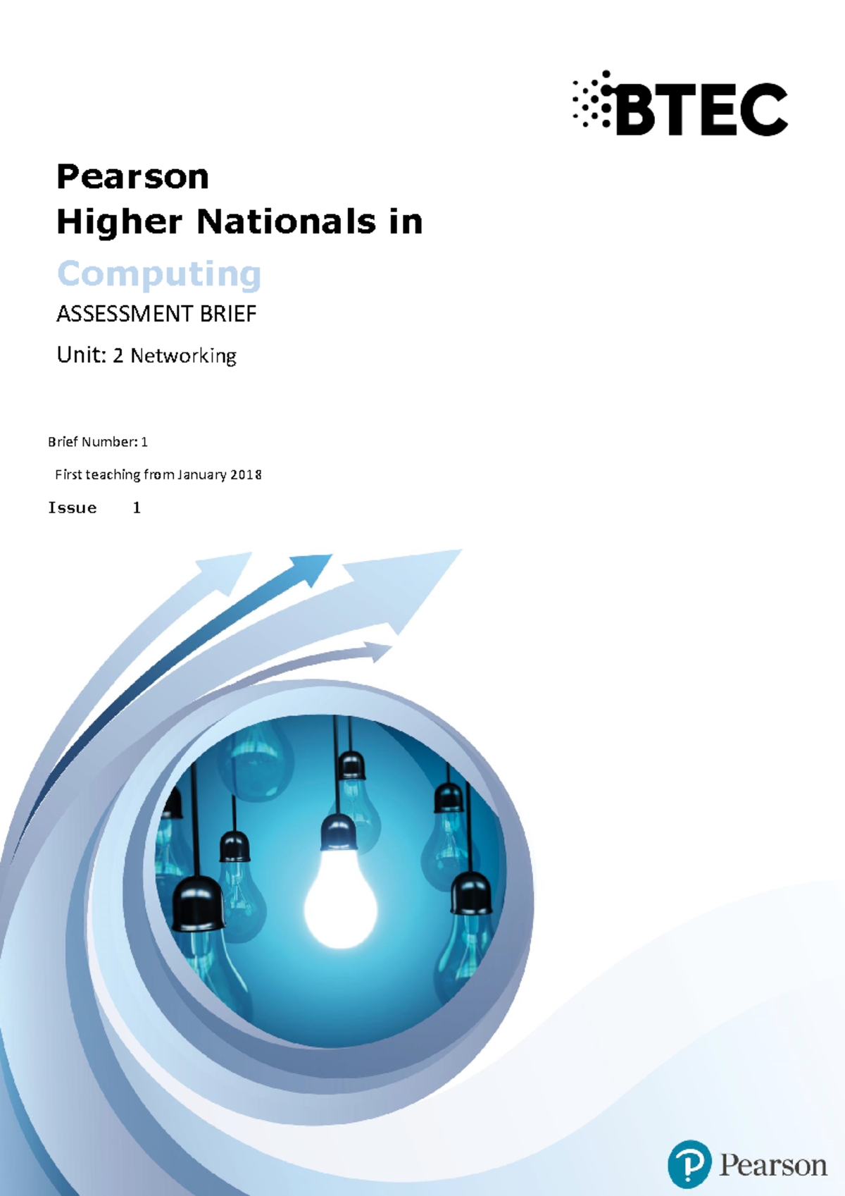 Assignment 1 Networking Final Pearson Higher Nationals In Computing Assessment Brief Unit