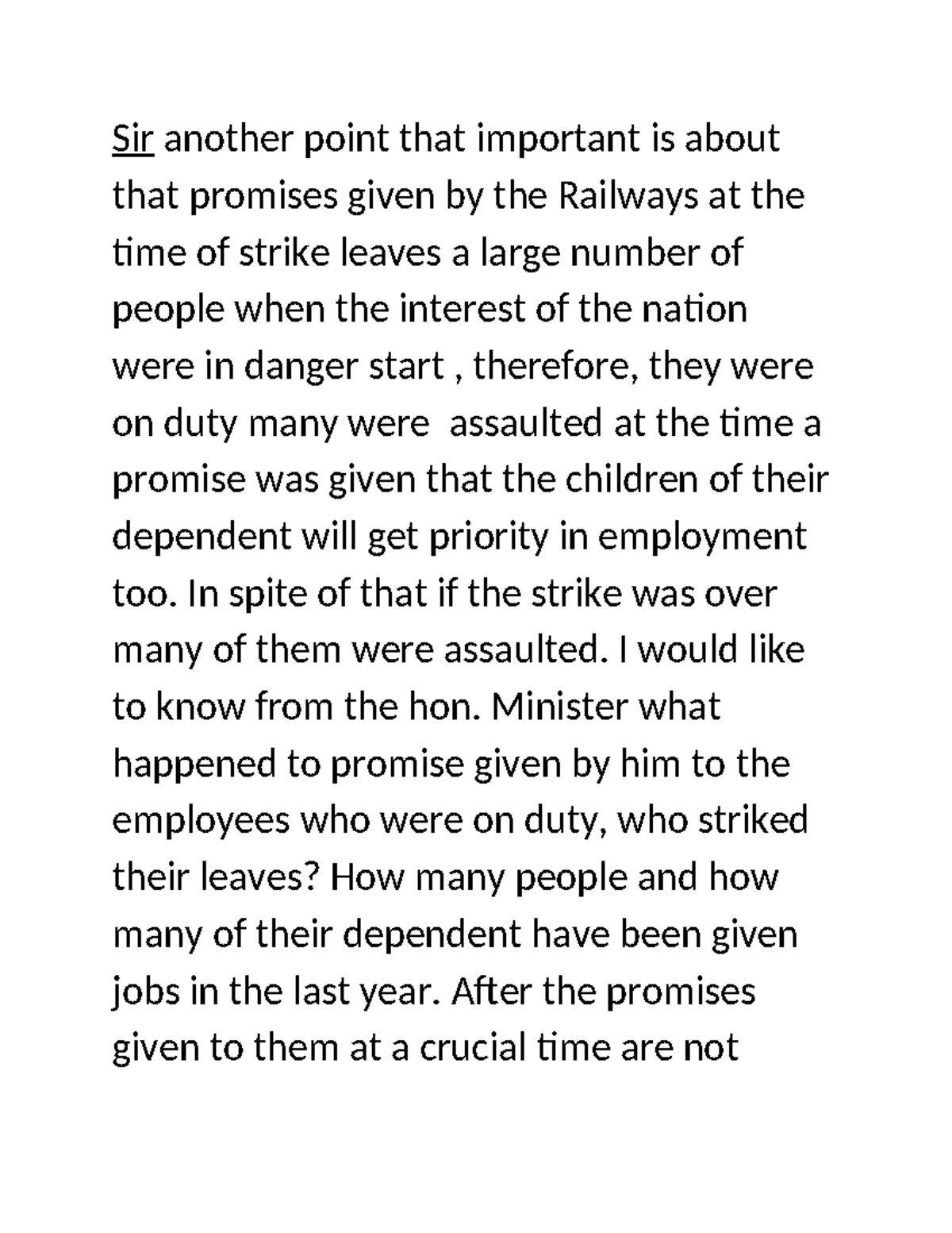 Railway Promises and Industrial Relations: A Critical Review - Studocu
