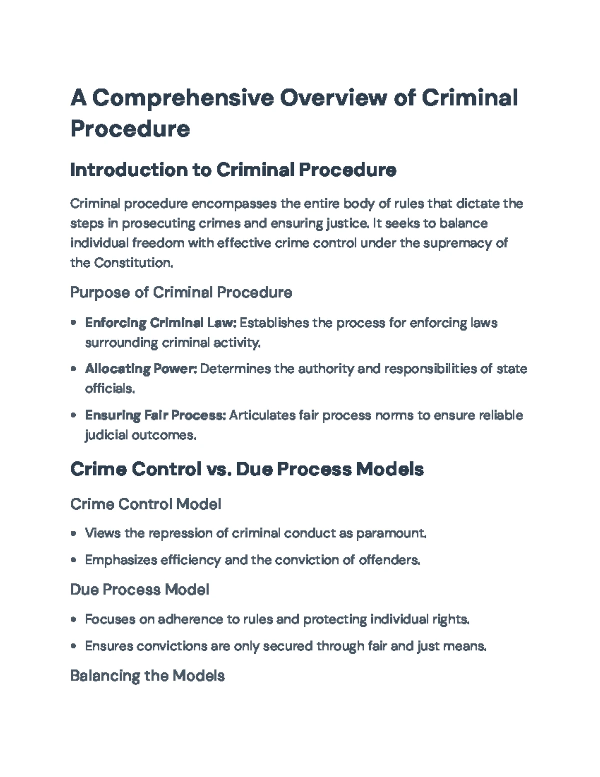 CPL - Stages of a Criminal Trial Explained and Analyzed - Studocu