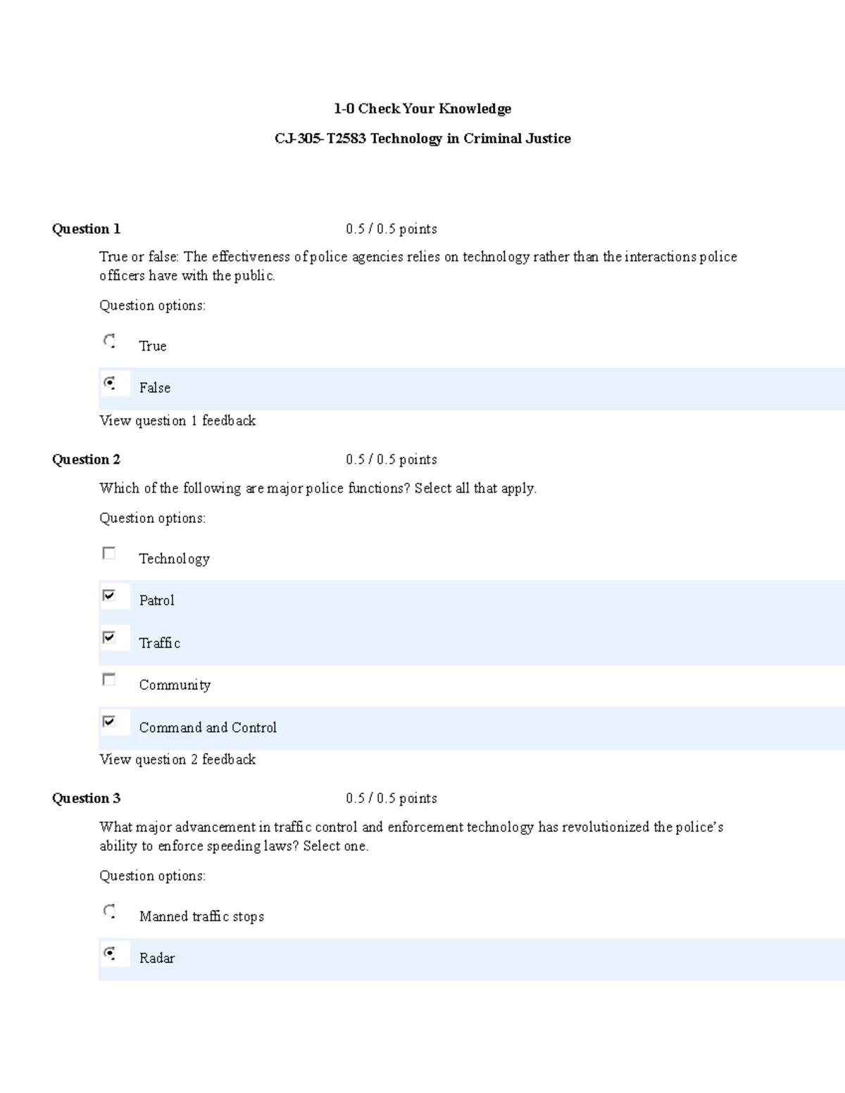 1-2 CJ-305 Mathew Riley - 1-2 Module One Practice Activity ...