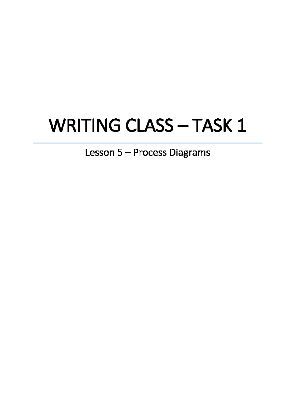 Lesson 5 - Process Diagrams, Flow Charts & Life Cycle Diagrams - Studocu