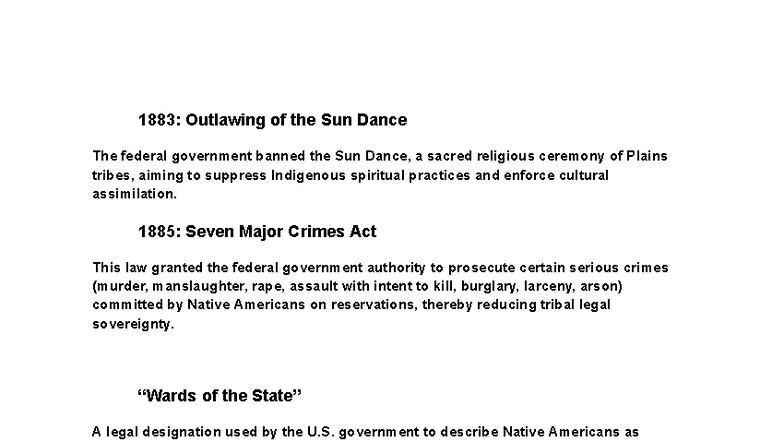 Native American Church, WWI, and Reform Movements (History 37) - Studocu