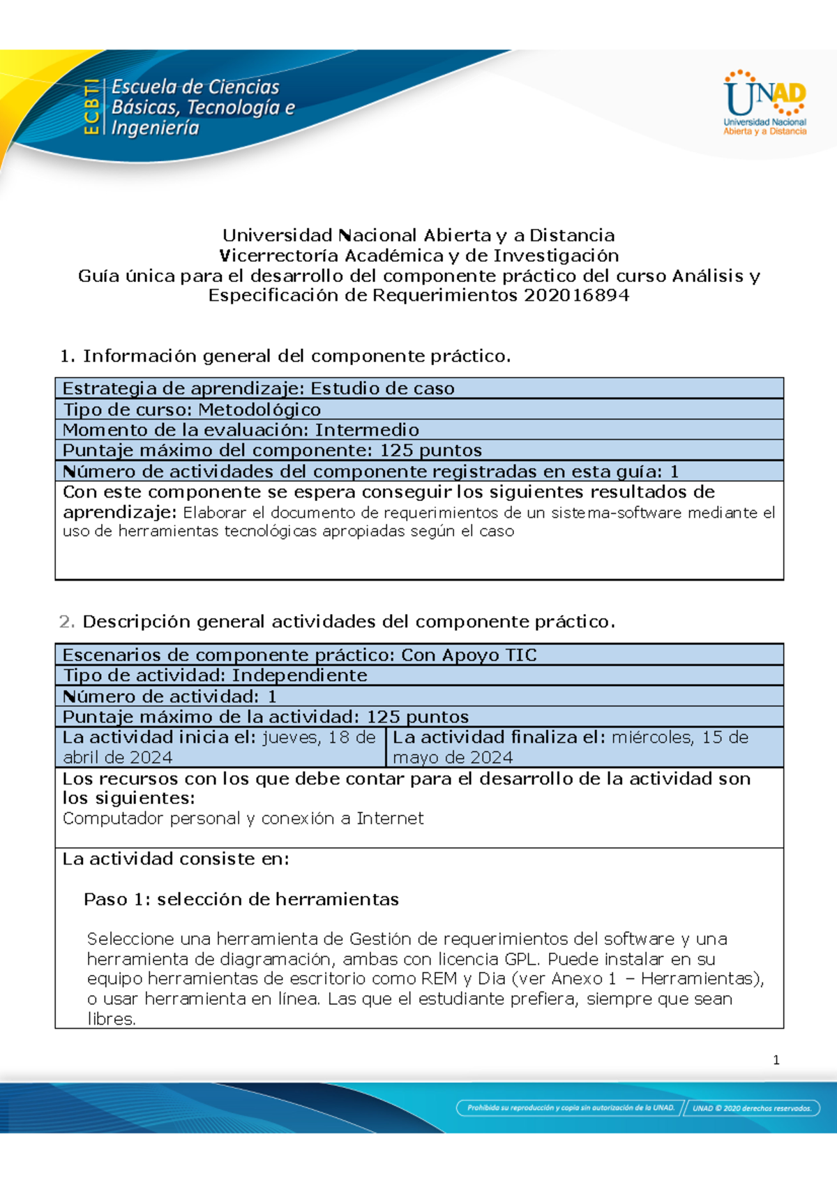 Guía Práctica Para El Curso Aer 202016894 Especificación De