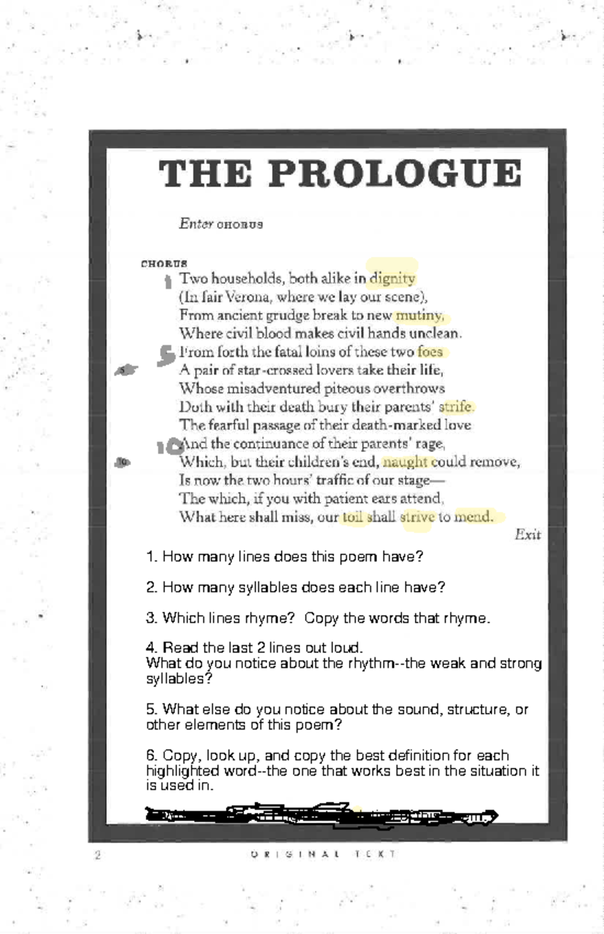 Romeo and Juliet Prologue Analysis - A Sonnet Study - Studocu