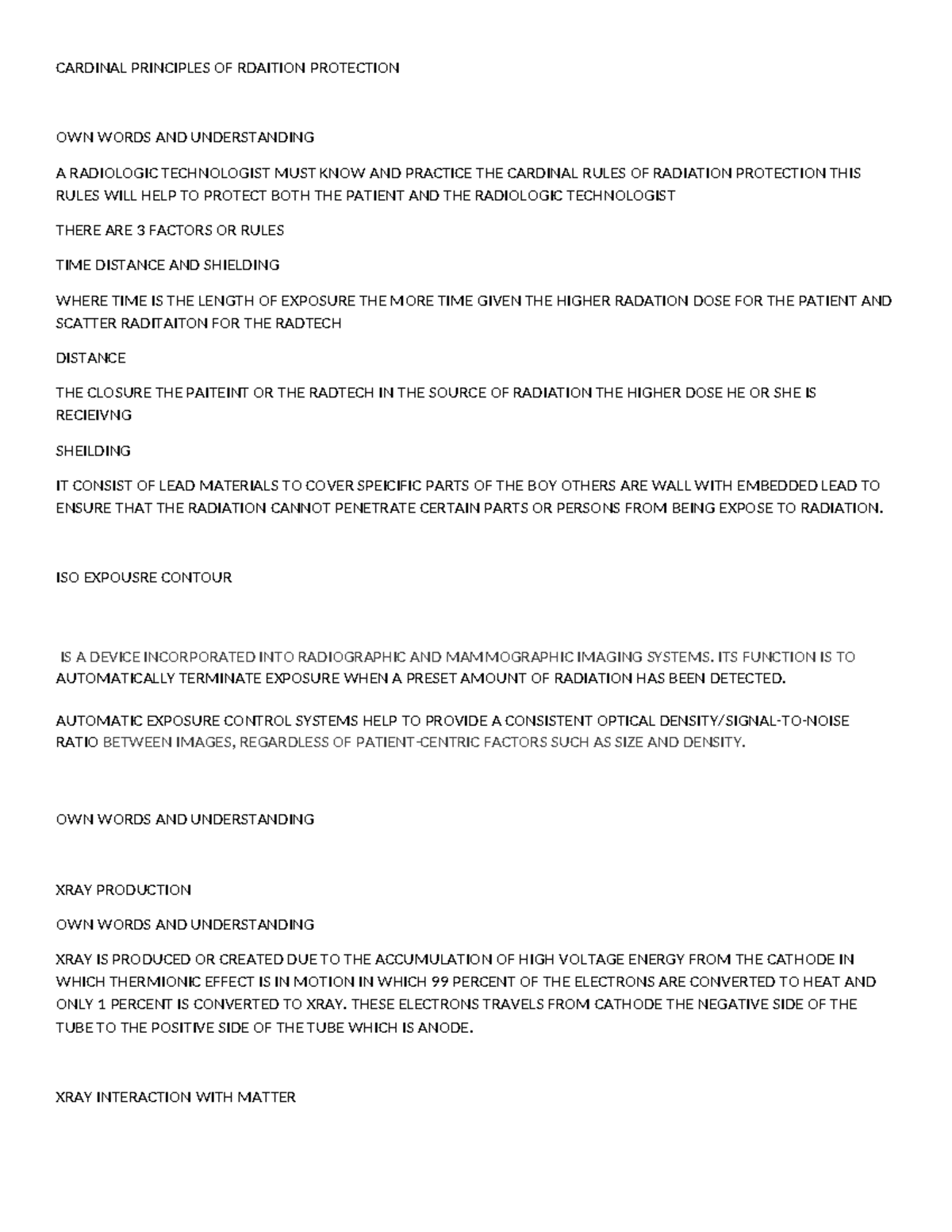 Cardinal Principles of Radiation Protection: Key Rules for Radiologic ...