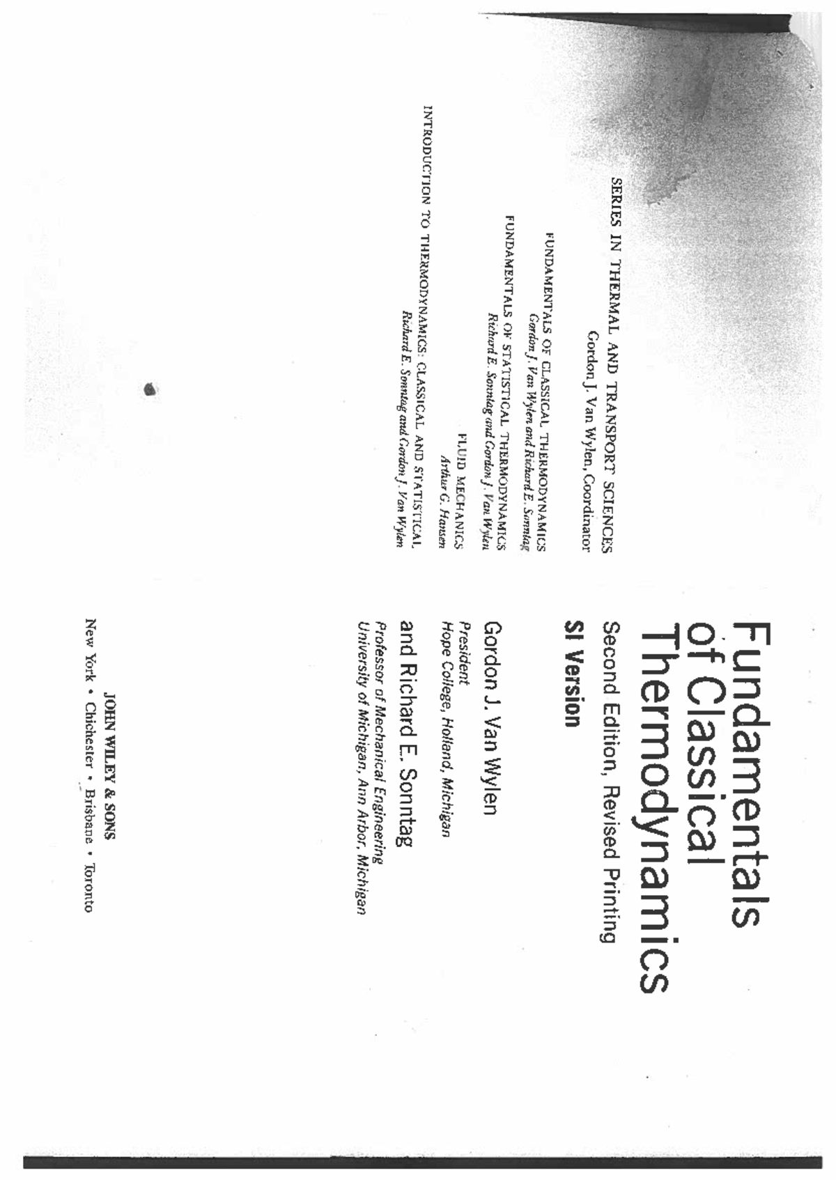 Thermo 101: Fundamentals of Classical Thermodynamics - Chapters 1 & 2 ...
