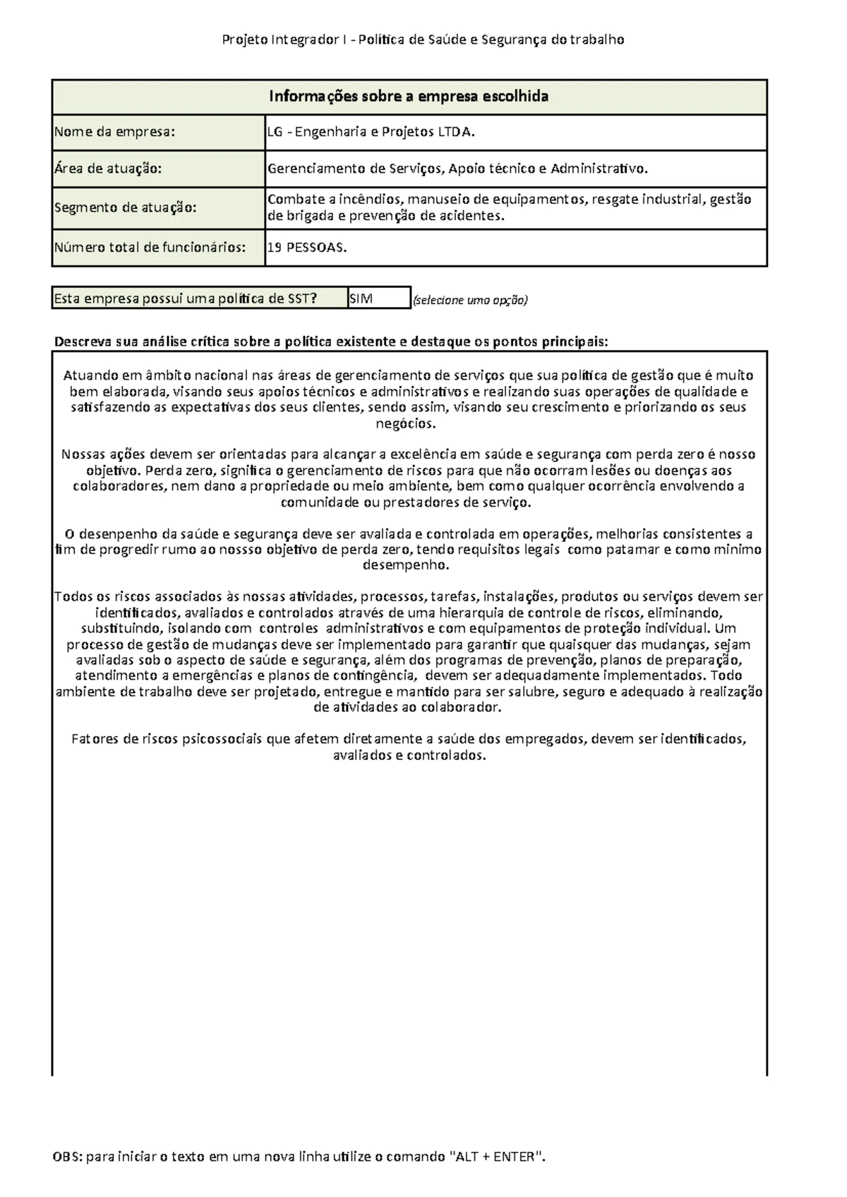 Modelo de PPR: Programa de Proteção Respiratória em Segurança do ...