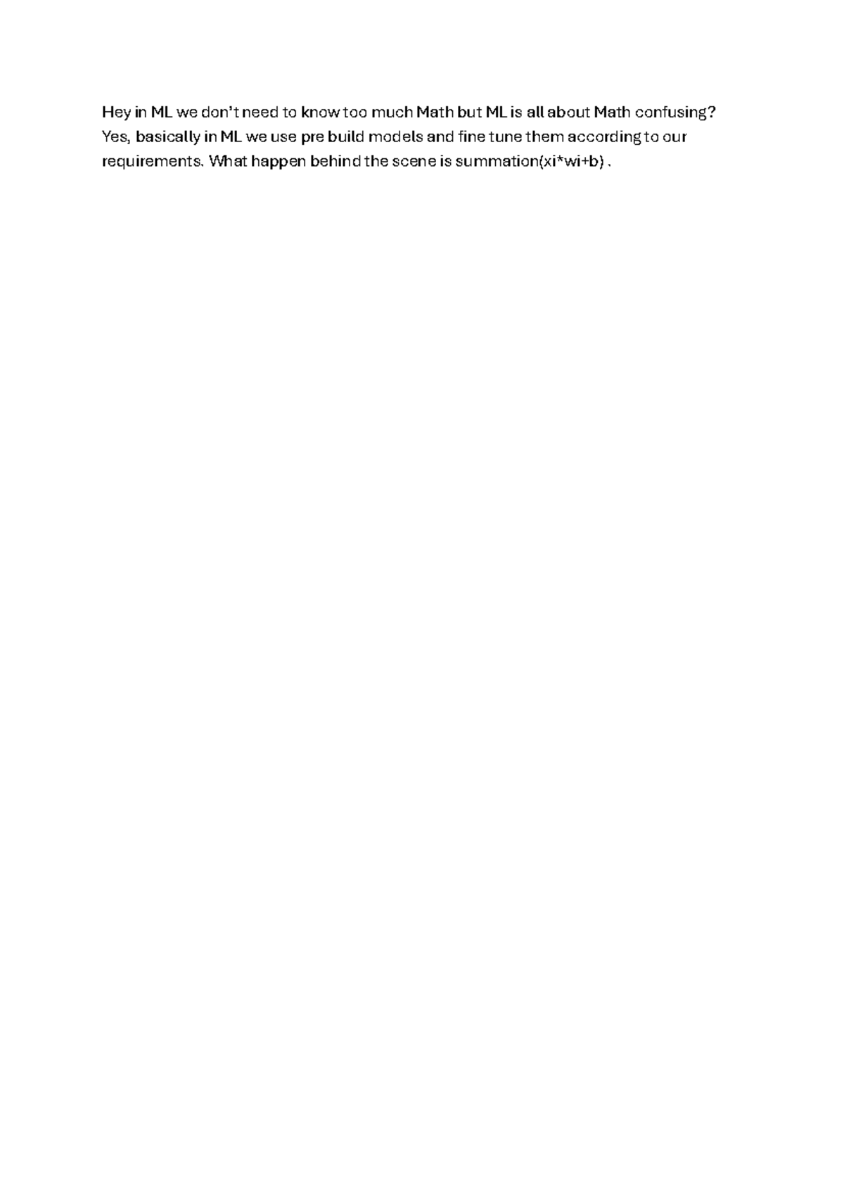 ML1 - Implementation of ML - machine learning - Hey in ML we don’t need ...